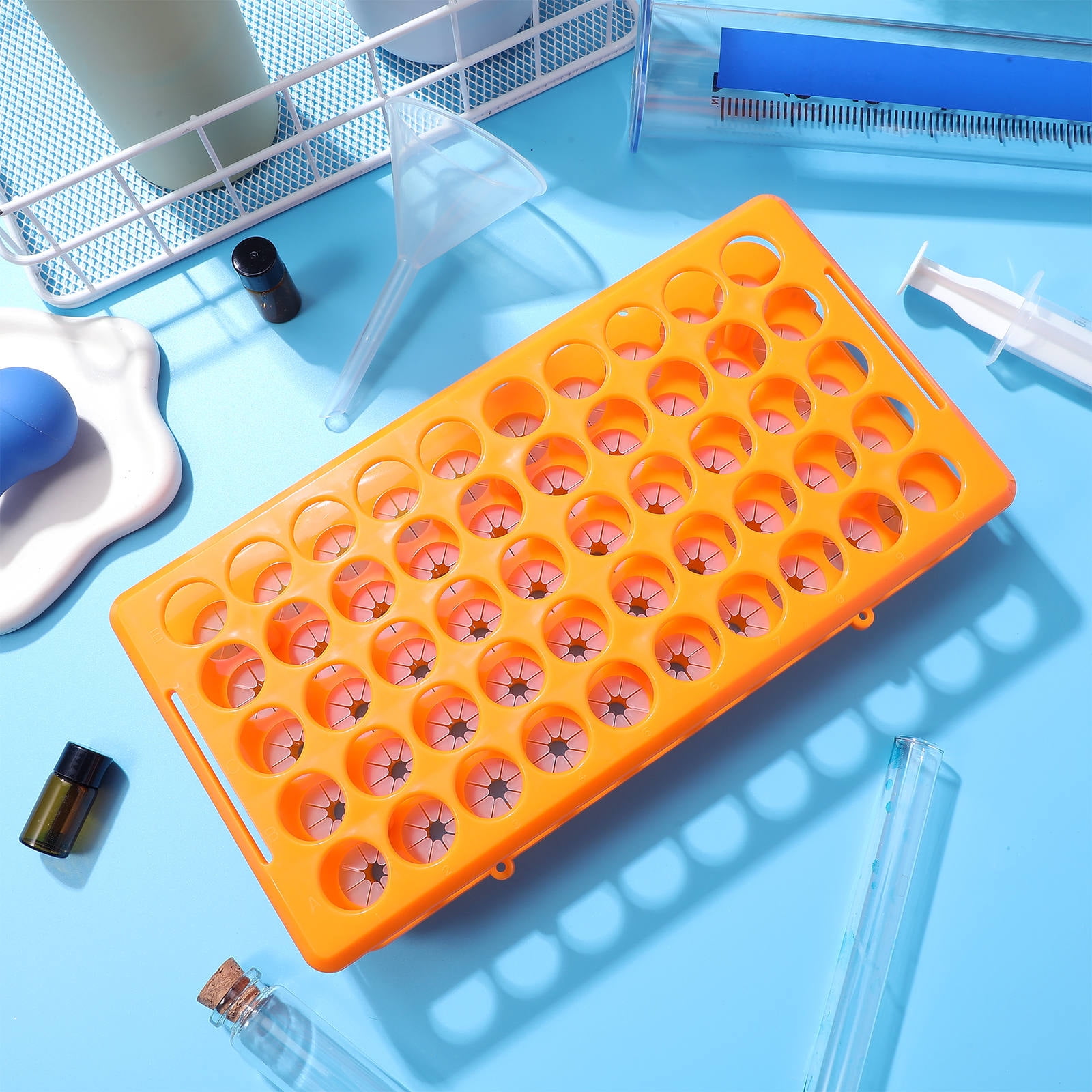 FUTUREORYY Laboratory Bottle Storage Shelf Orange 1Pack 9.6x4.9x1.9in ...