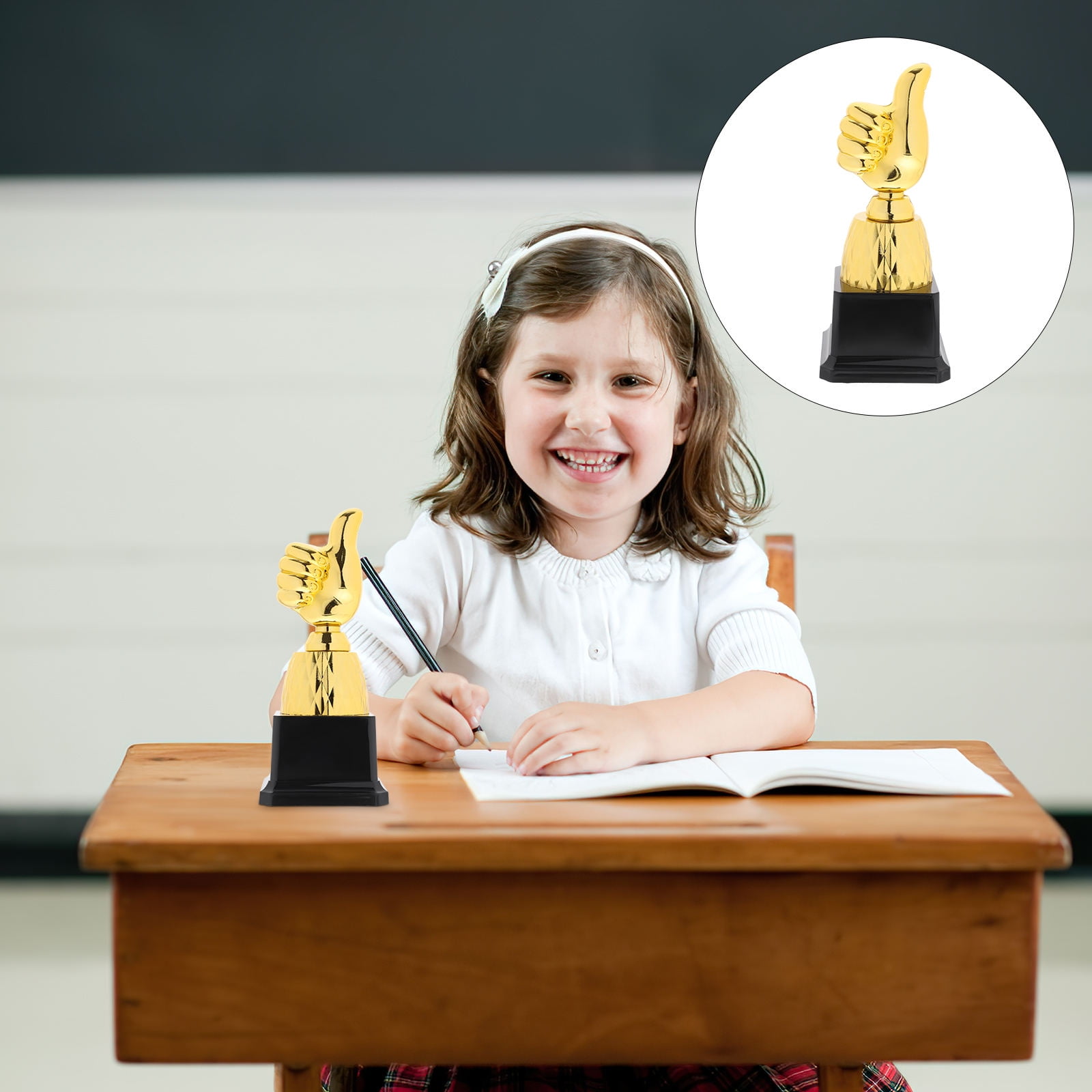 GOOHOCHY Thumbs up Trophy Hand Trophies for Kids Kindergarten Award ...