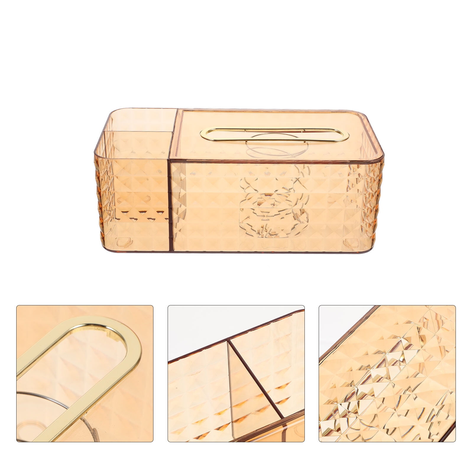 GOOHOCHY Tissue Box Cover Desktop Tissue Box Multifunctional Tissue Box ...