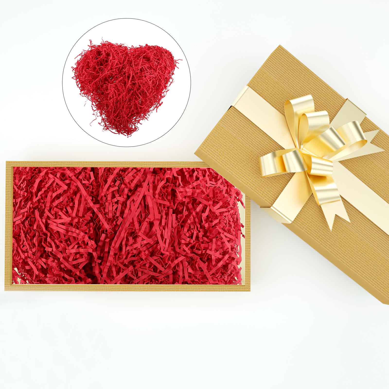 GOOHOCHY Tissue Tissues Cube Boxes Shredded Paper Wire Filler - Walmart.com