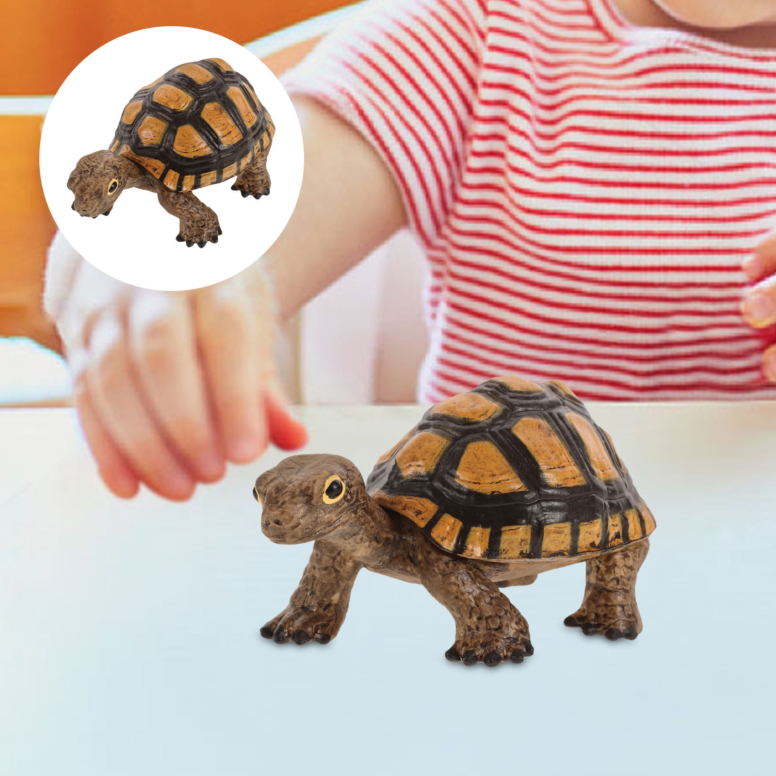 GOOHOCHY Tortoise Wild Animal Model Figures Tortoise Figurines Cake ...