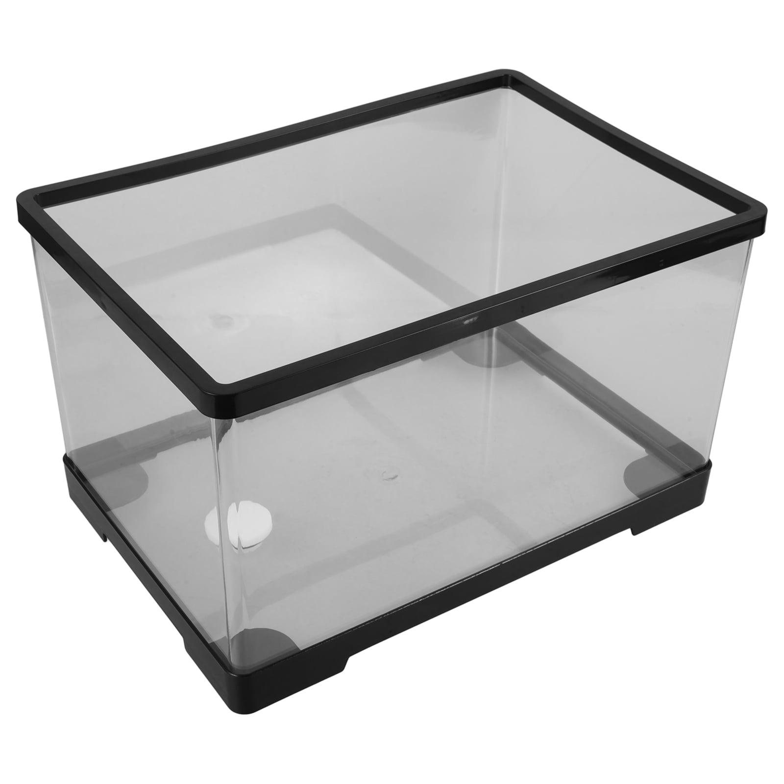 GOOHOCHY Transparent Acrylic Fish Bowl Small Desktop Aquarium for Betta ...