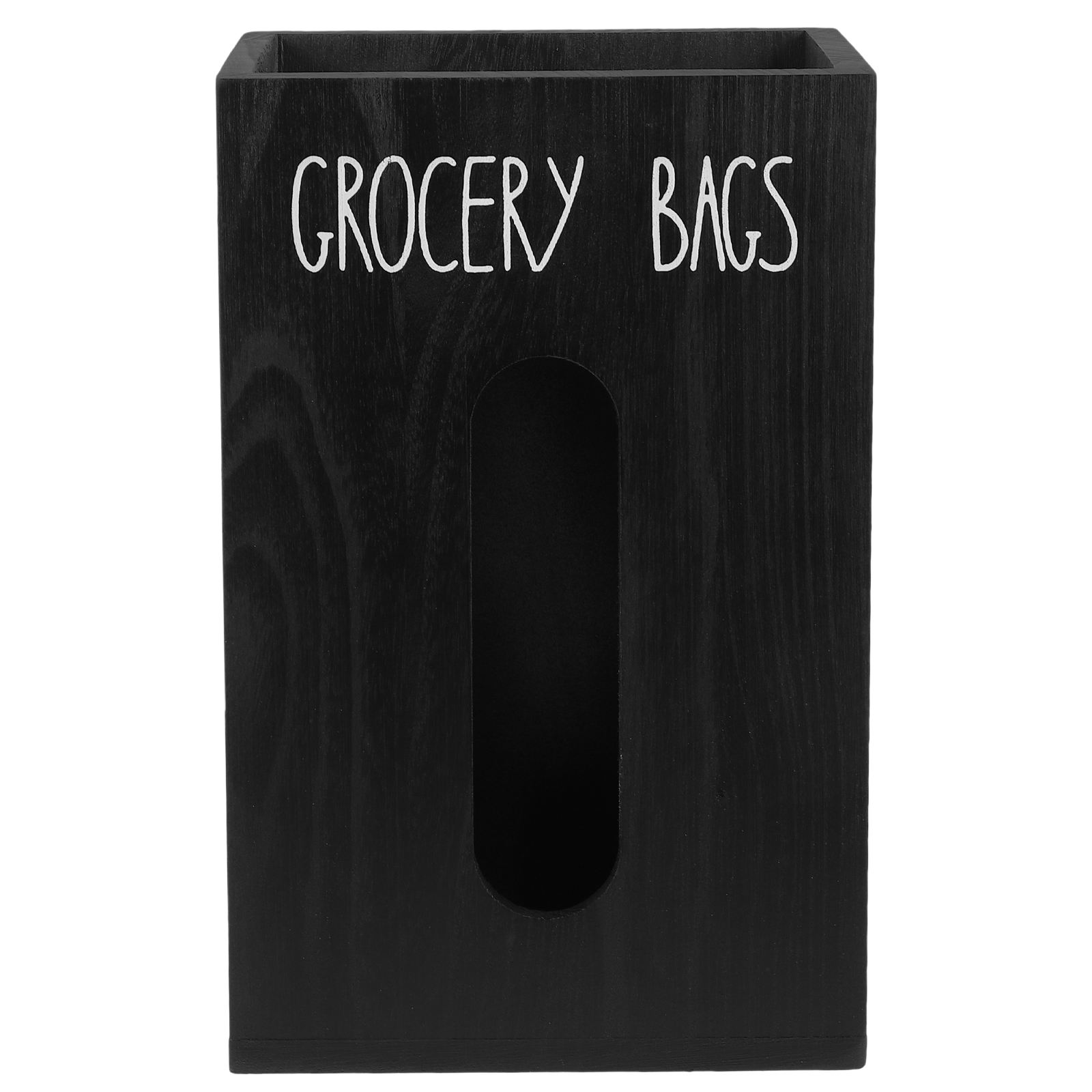 GOOHOCHY Trash Bag Storage Box Wooden Grocery Bag Organizer Rustic ...