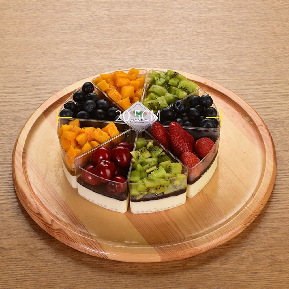 GOOHOCHY Triangle Shaped Dessert Cups for Jelly Pudding Yogurt Mousse ...