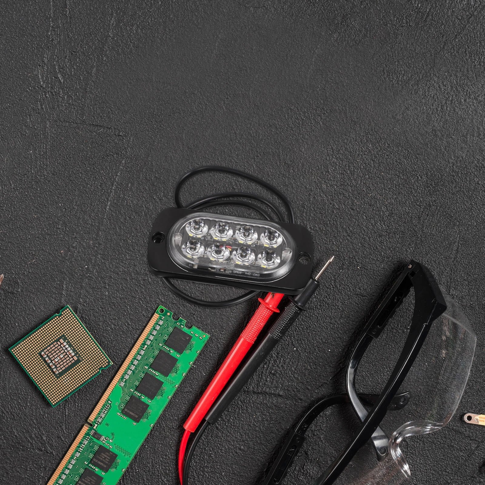 GOOHOCHY Truck Warning Light 8 Led Light Truck Emergency Warning Light ...