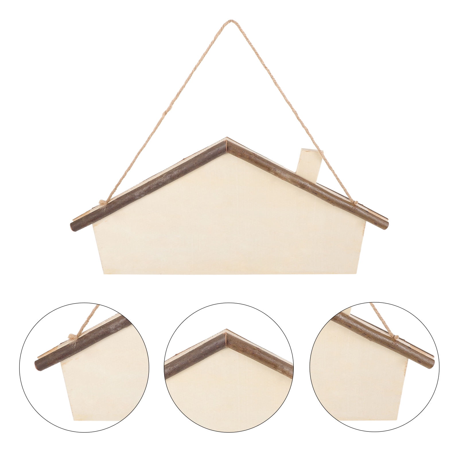 GOOHOCHY Unfinished Wood Sign Blank Hanging Wooden Plaque DIY Wooden ...