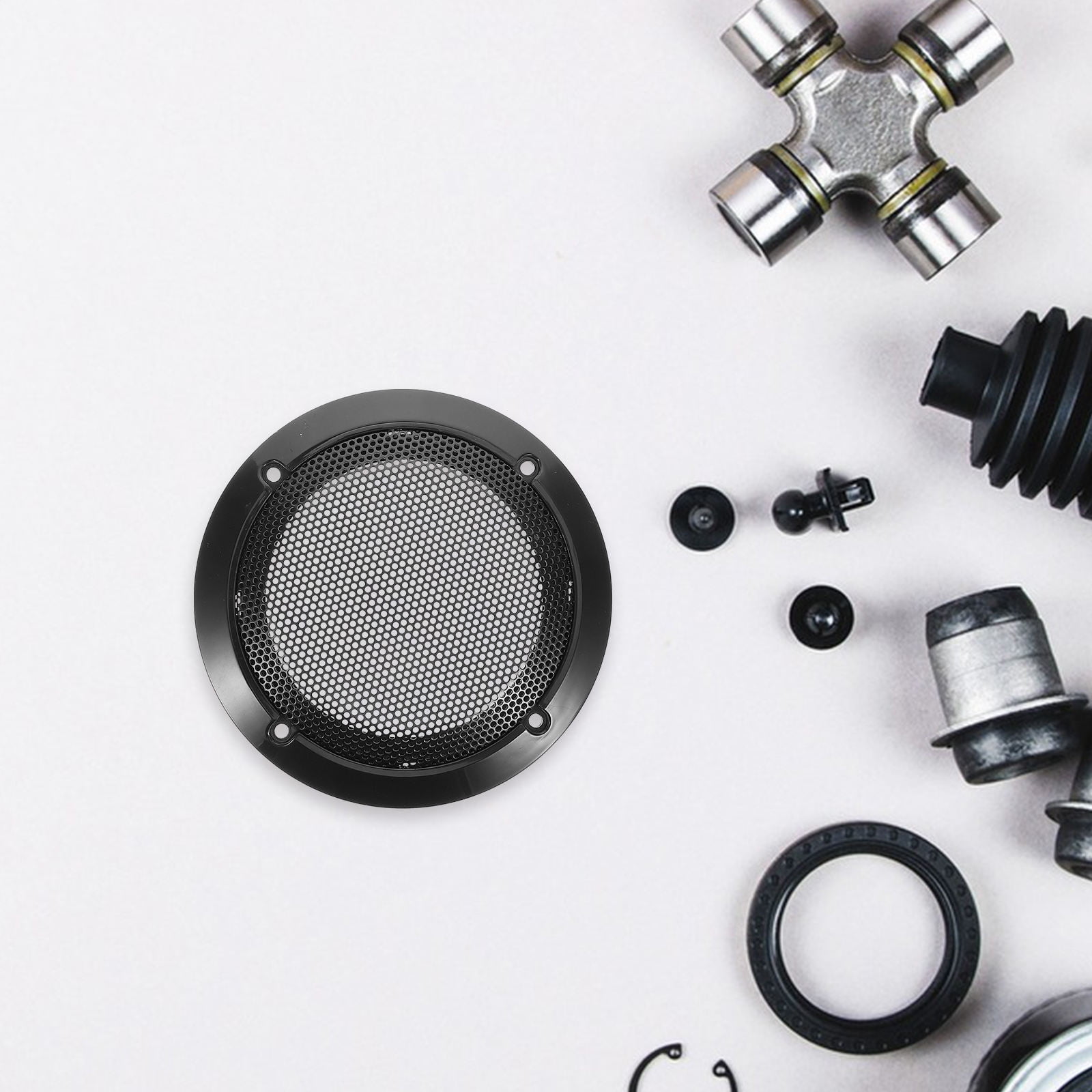 GOOHOCHY Universal Car Speaker Grill Guard Black Metal Subwoofer Mesh ...