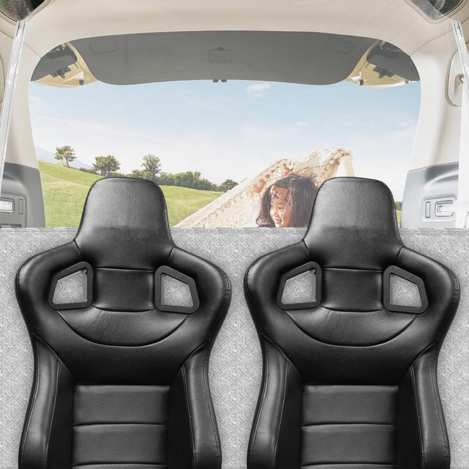 GOOHOCHY Van Isolation Divider Car Seat Partition Curtain Dog Barrier ...