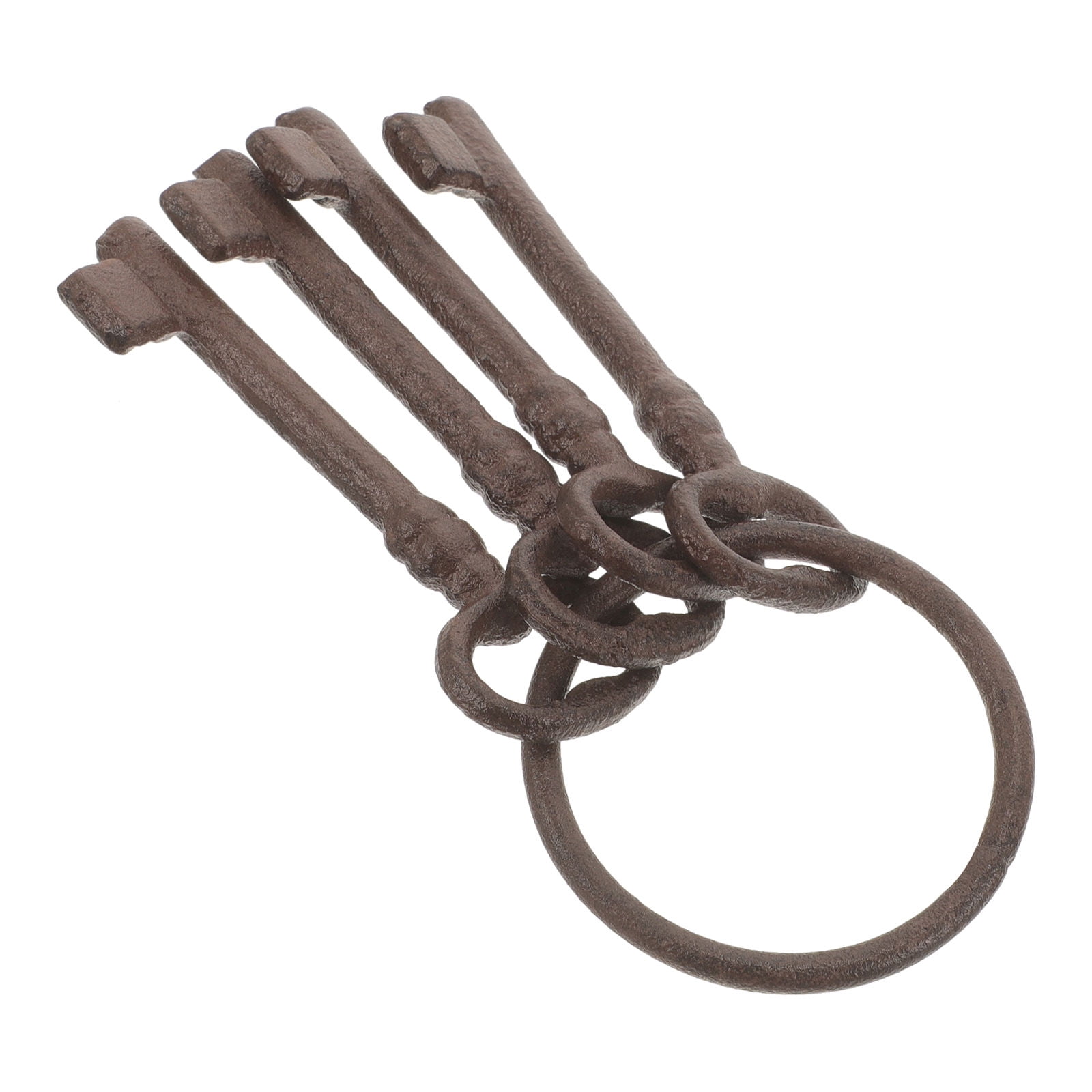 GOOHOCHY Vintage Cast Iron Key Ring Antique Style Treasure Chest Keys ...