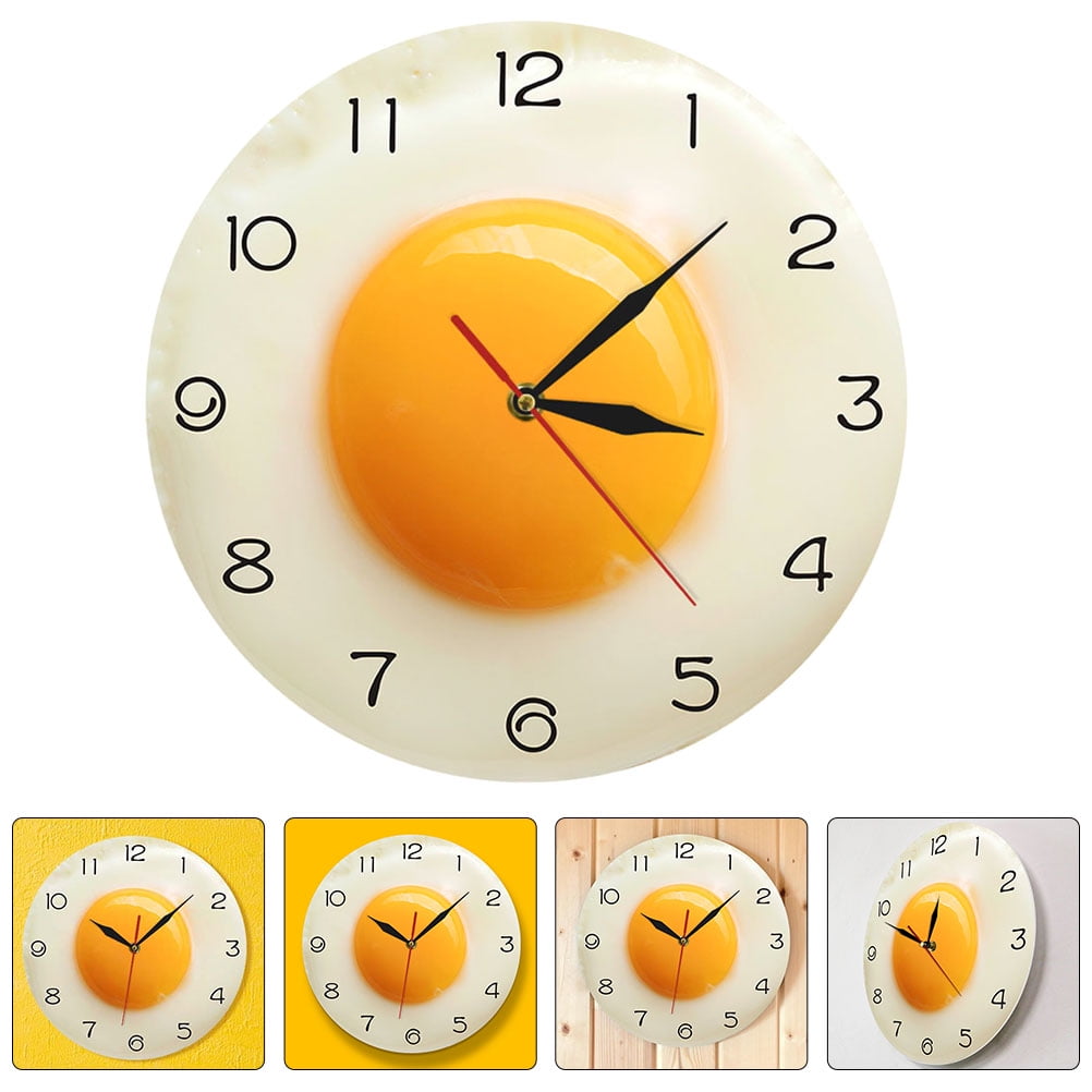 GOOHOCHY Vintage Egg Yolk Clock Modern Clock Elegant Clock Child Office ...