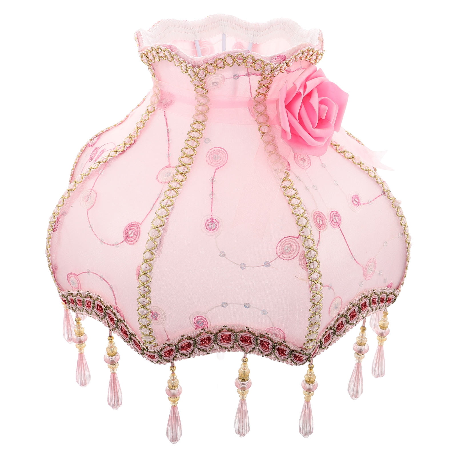 GOOHOCHY Vintage European Lamp Shades with Romantic Lace Lampshade with ...