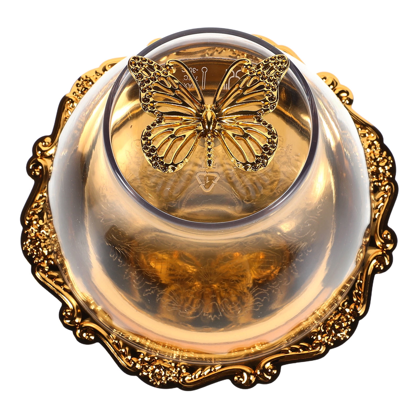 GOOHOCHY Vintage French Embossed Iron Plate Cake Plate With Dome Cover ...