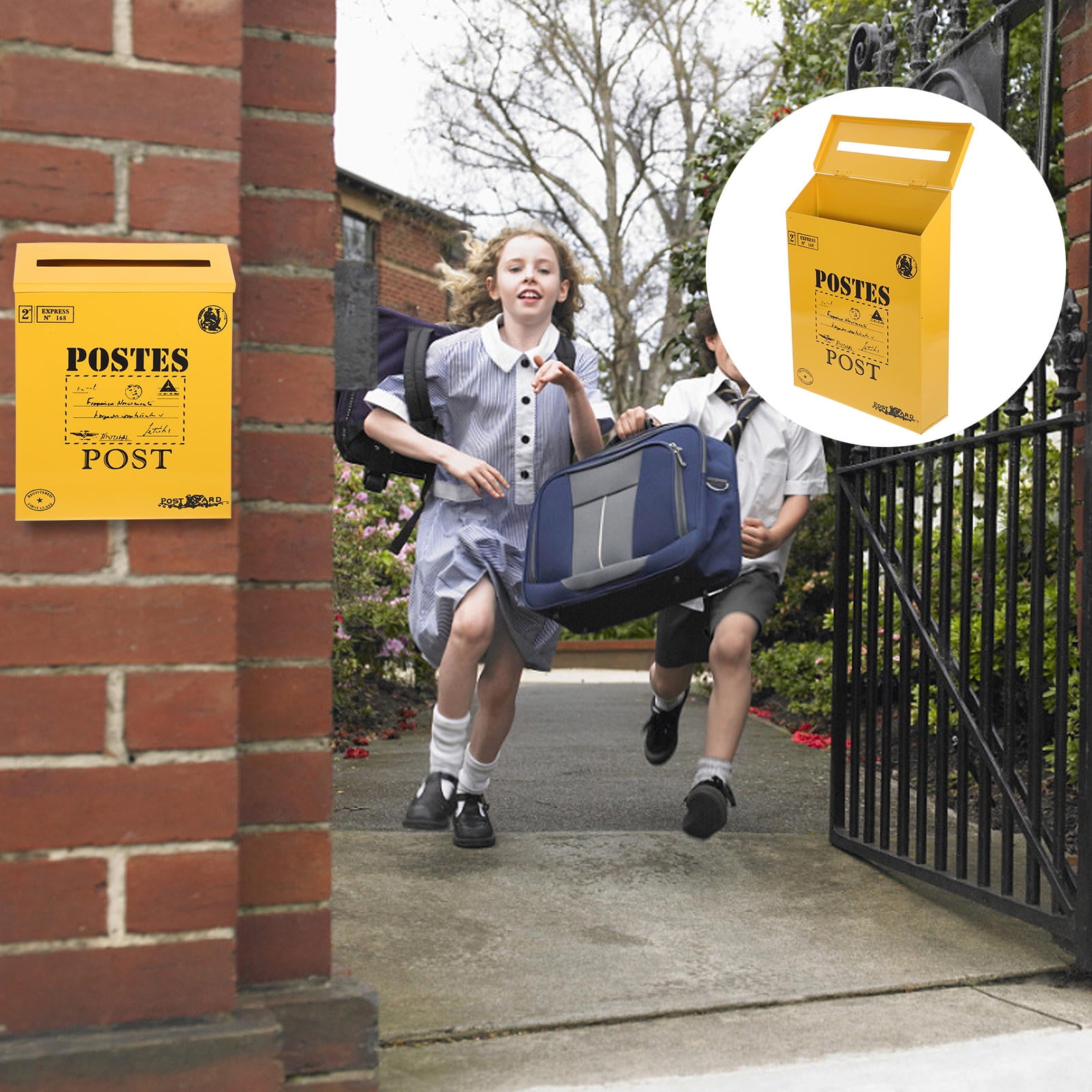 GOOHOCHY Vintage Letter Mail Post Box Mailbox Letter Box Retro Post Box ...