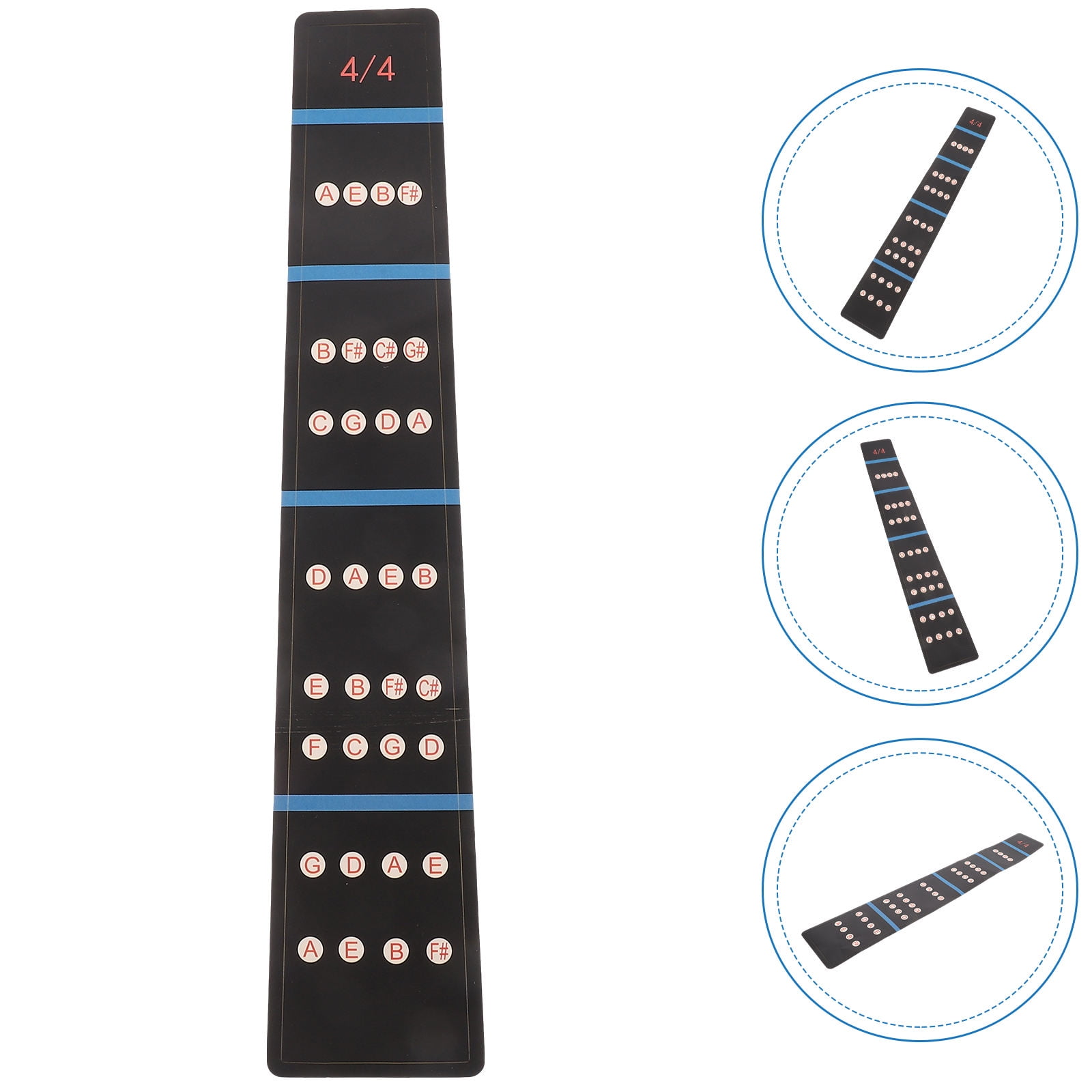 GOOHOCHY Violin Fretboard Sticker 1 Sheet Assorted Color for Musical ...
