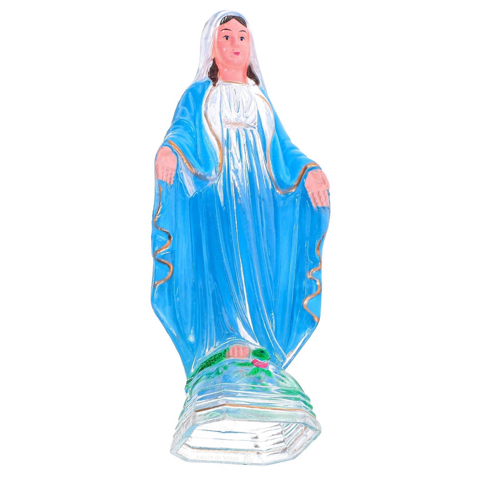 GOOHOCHY Virgin Mary Plastic Statue Standing Blessed Mother Sculpture ...