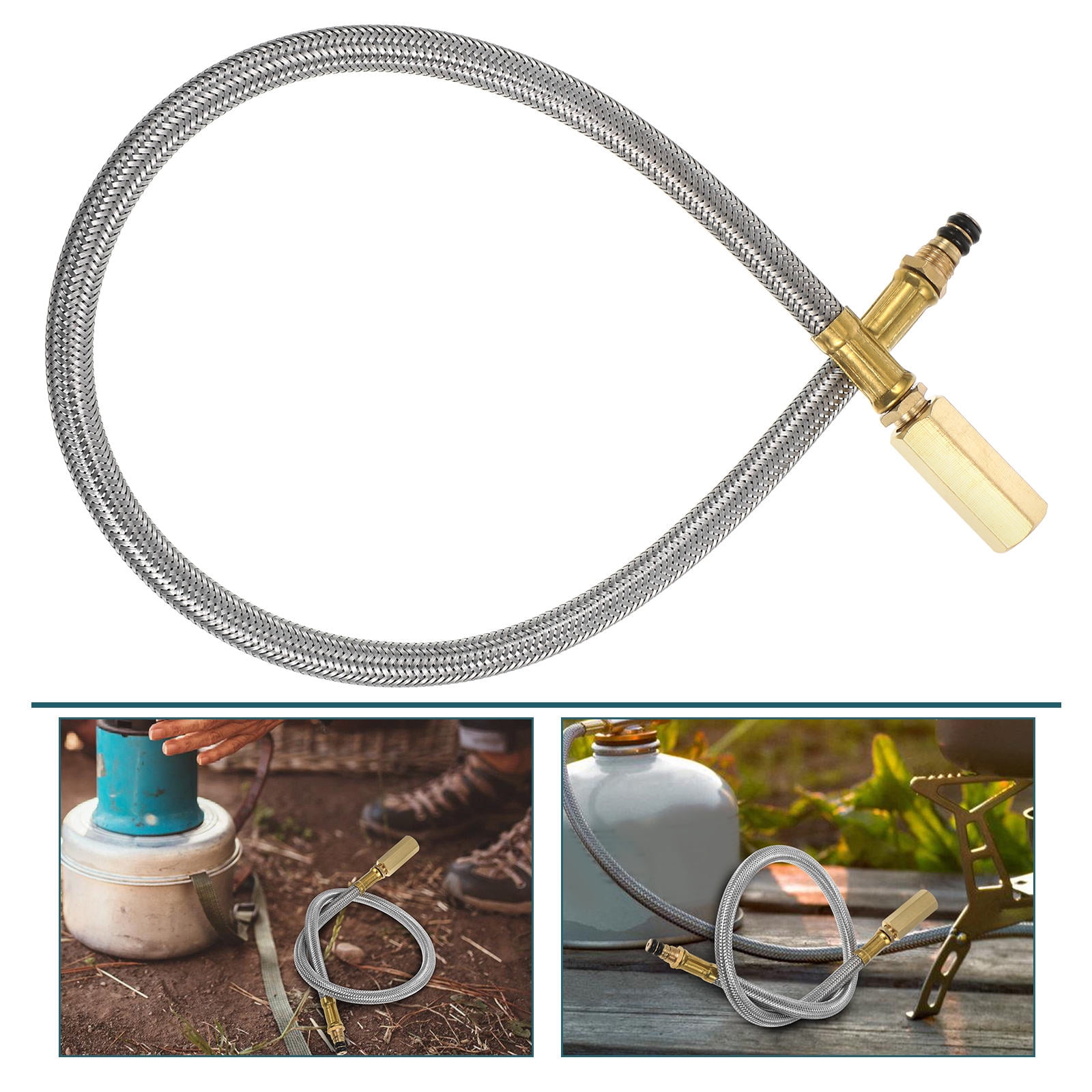 GOOHOCHY WORGEOUS Flexible Gas Tank Extension Hose for Camping Stove ...