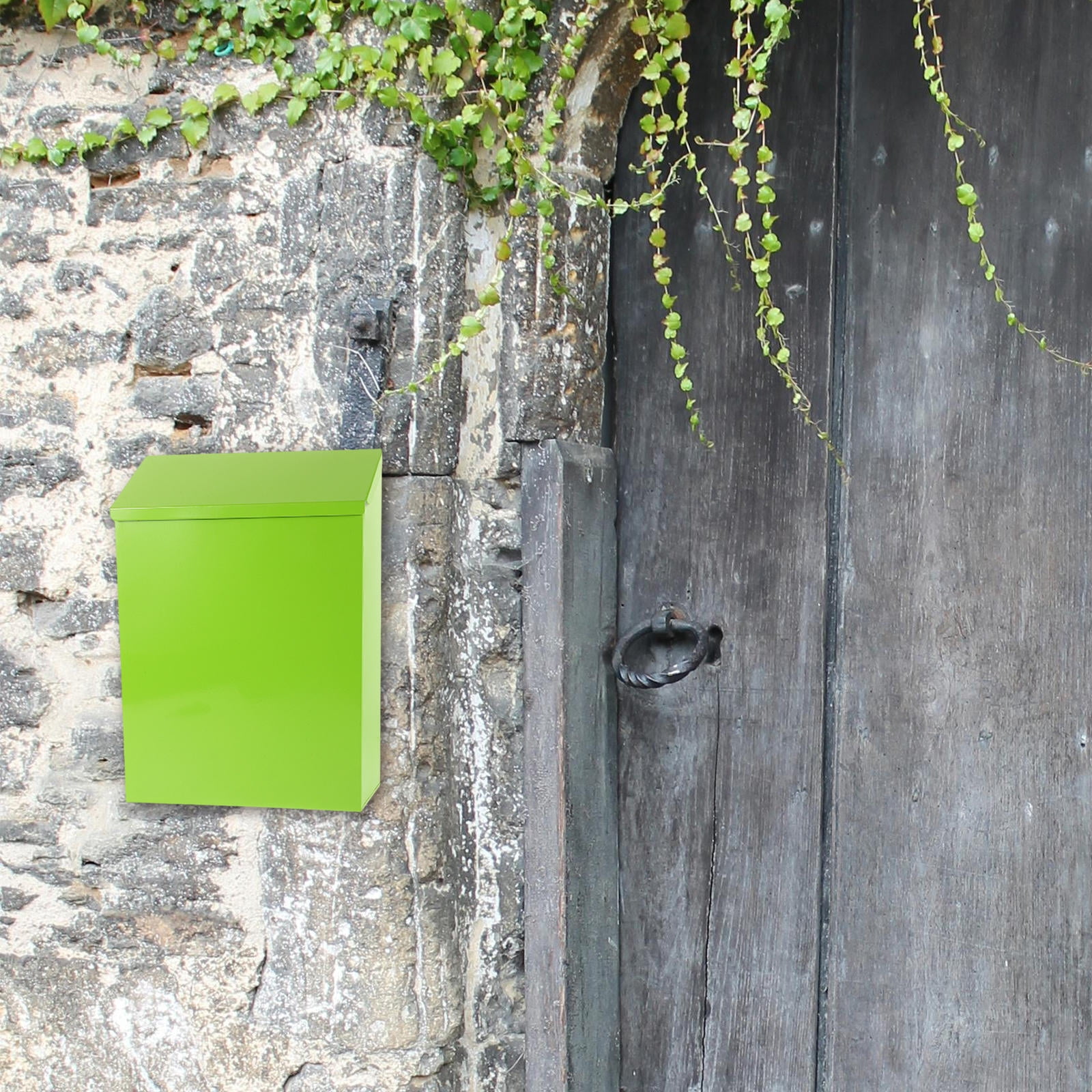 GOOHOCHY Wall Hanging Mailbox Mounted Boxes Office Child Light Green ...