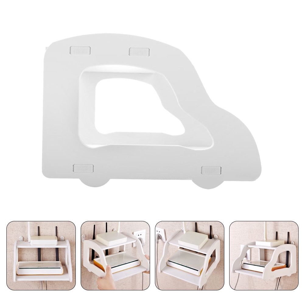 GOOHOCHY Wall Mount Drawer Style Router Storage Box Cable Container ...