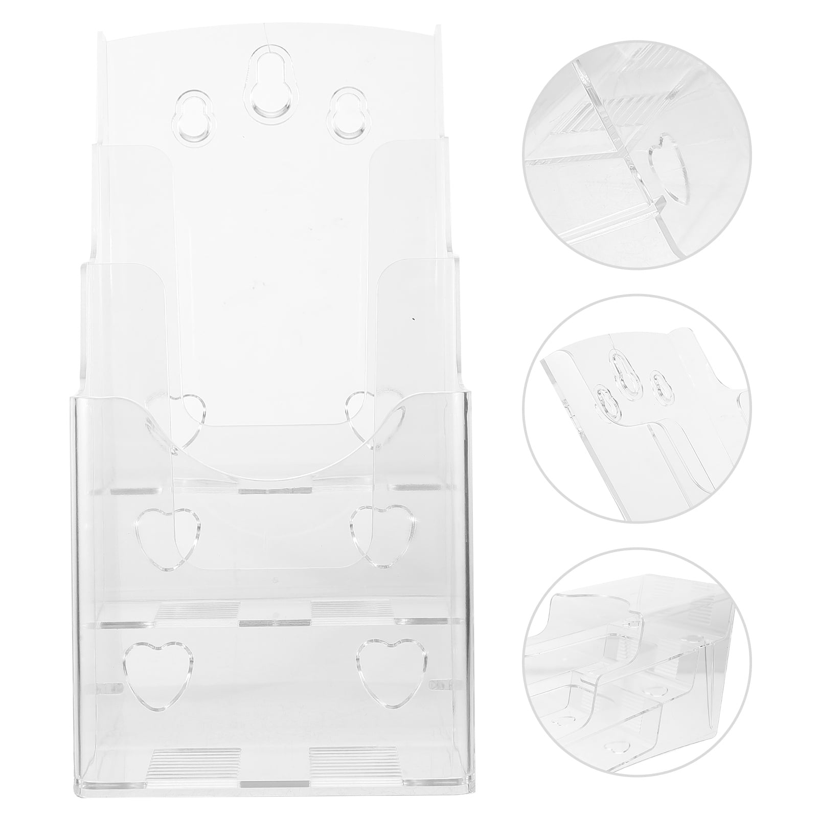GOOHOCHY Wall Mount File Rack Brochure Holder Pamphlet Stand Document ...