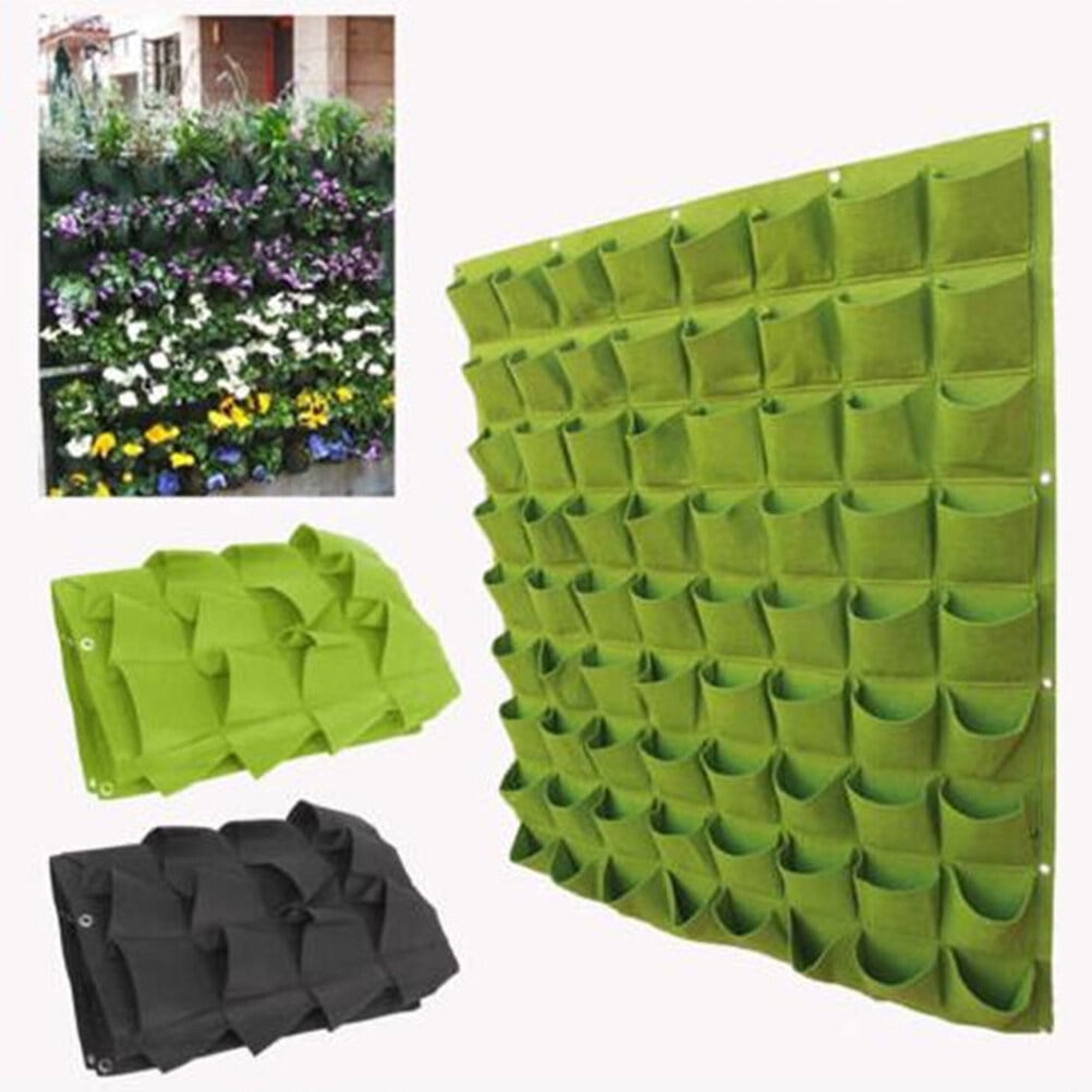 GOOHOCHY Wall Planters Indoor Hanging Grow Bags Wall-mounted -pocket ...