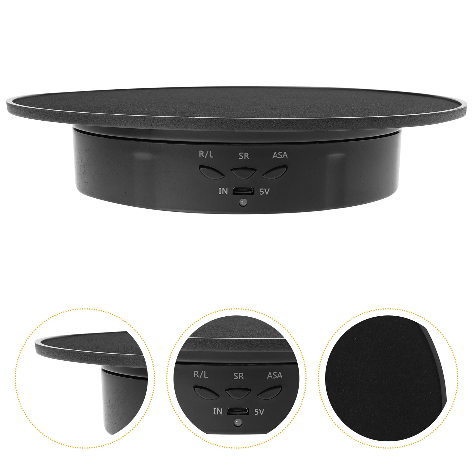 GOOHOCHY Watch Turntable Show Case Rotating Display Stand Plate Stands ...