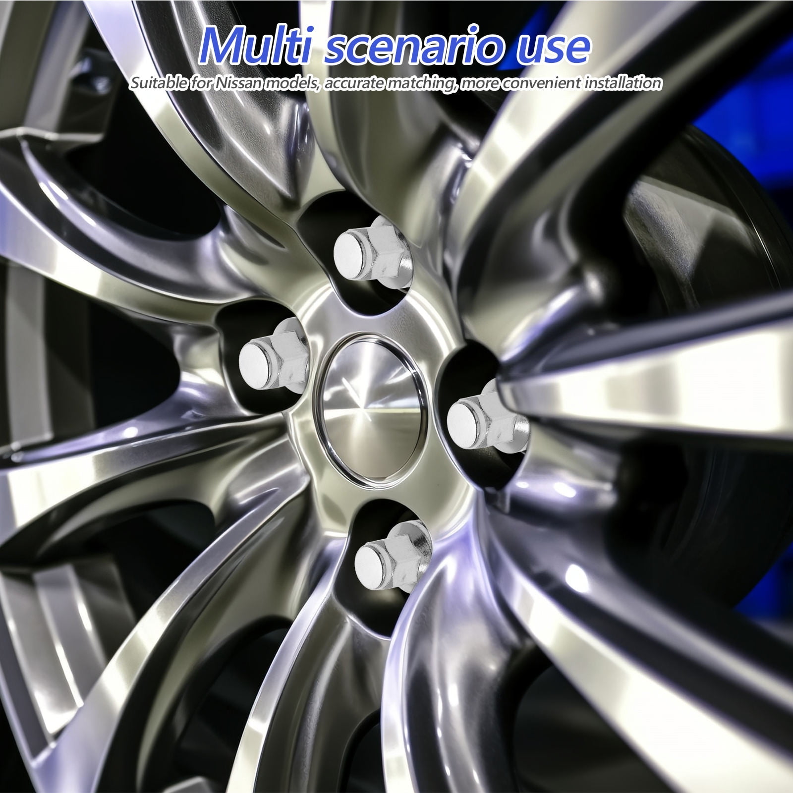 GOOHOCHY Wheel Nut Metal Lug Bolt Nut Car Wheel Accessory Threaded Tire ...