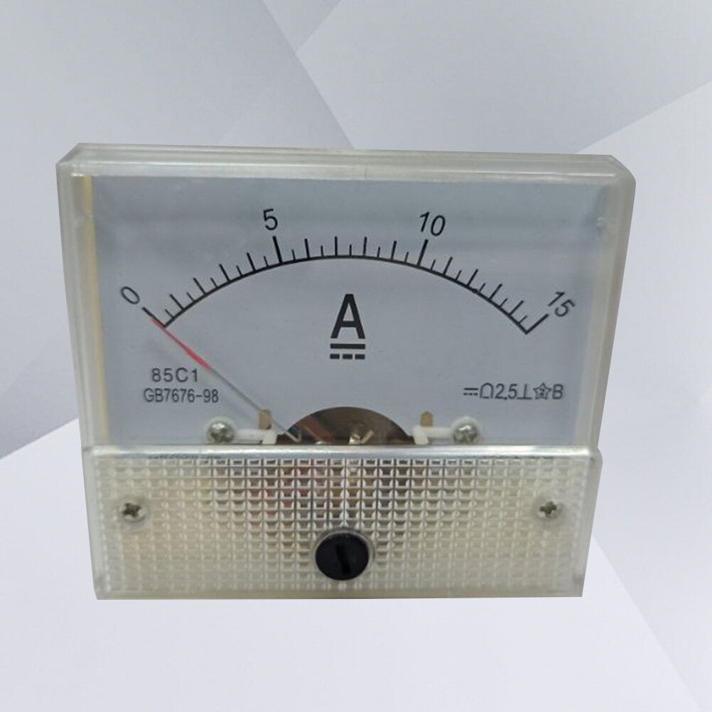 GOOHOCHY White Analog Panel Meter for Voltmeter Use Made of ABS Plastic ...
