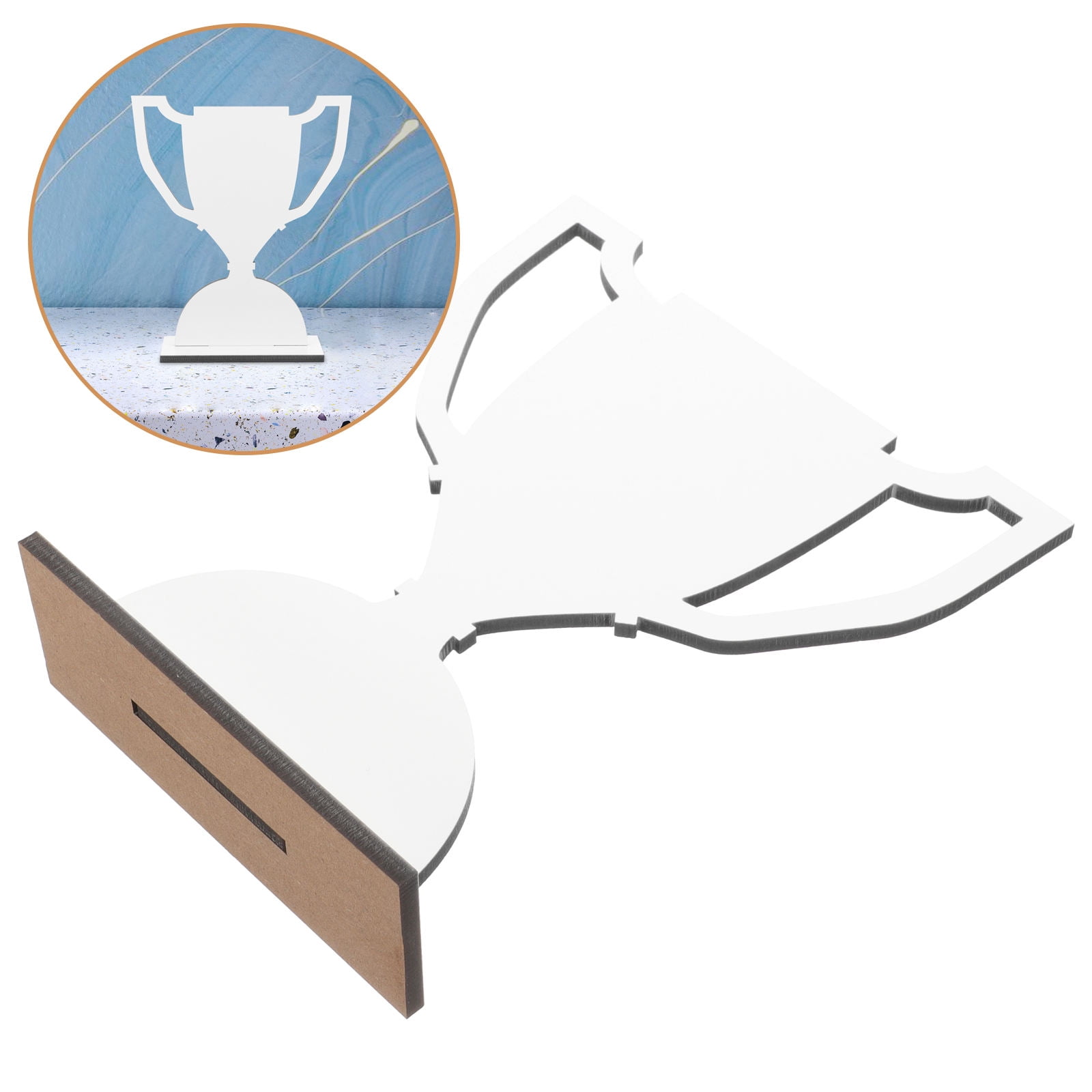 FUTUREORYY Sublimation Sports Award Blanks White Density Board 1Pcs ...