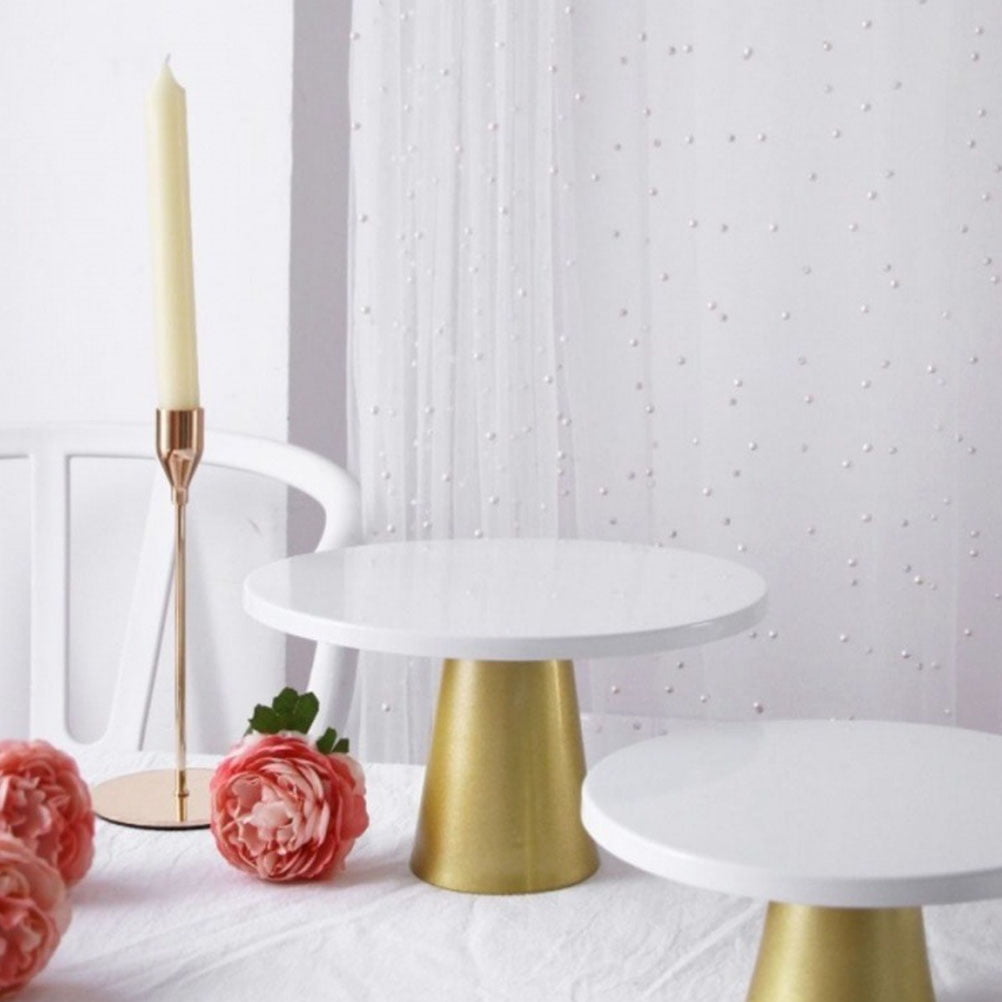 GOOHOCHY White Iron Cake Stand for Display Use with Elegant Appearance ...