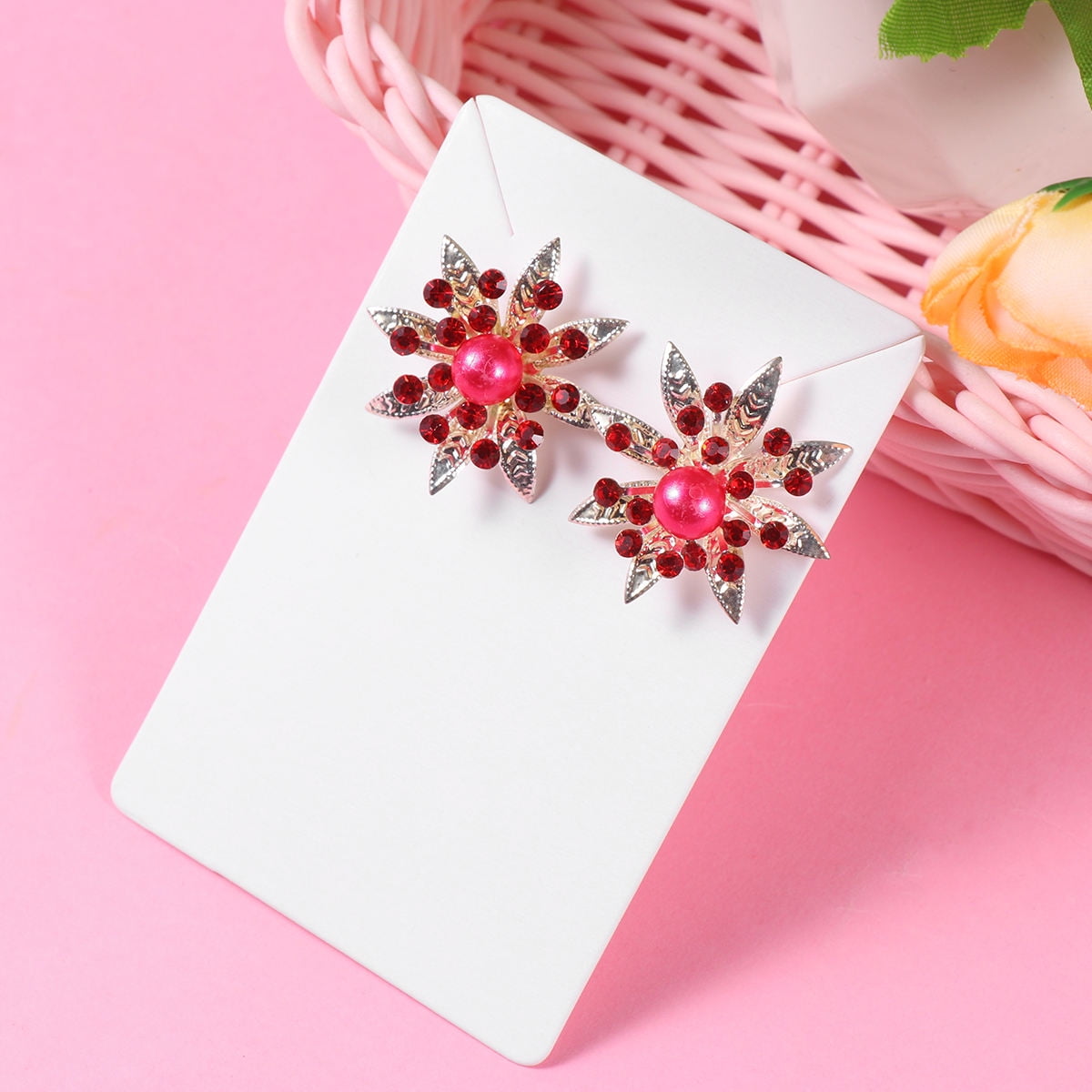 GOOHOCHY Jewelry Display Cards White 100Pcs 2.4x3.5in - Walmart.com