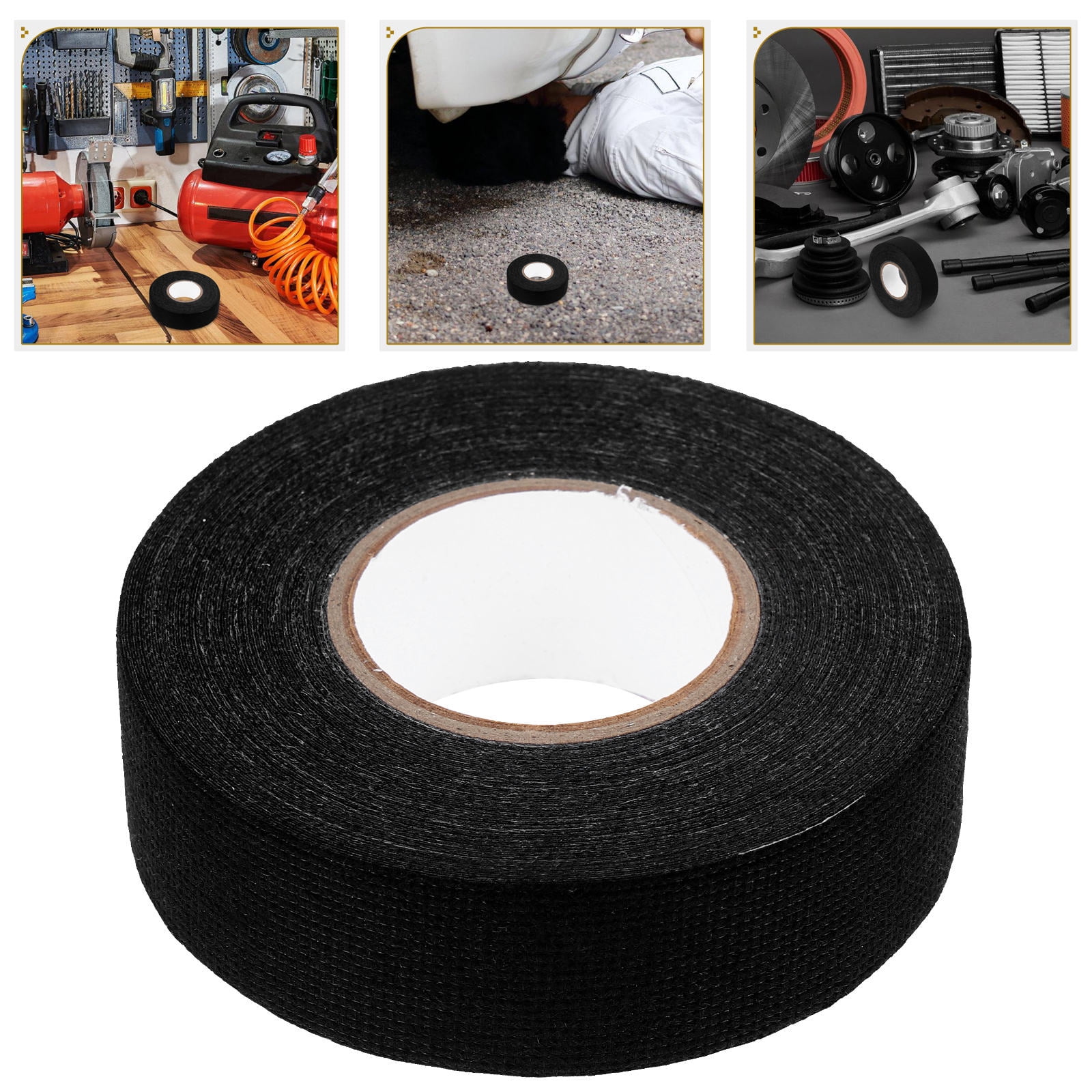 GOOHOCHY Wire Harness Tape Automotive Cloth Tape Black Electrical Wire ...
