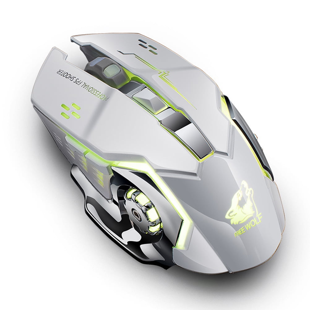 GOOHOCHY Wireless Gaming Mouse Portable Charging Game Luminous Computer ...