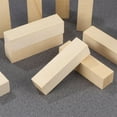 GOOHOCHY Wood Block Small Poplar Basswood Blocks Kit Popsicle Sticks ...