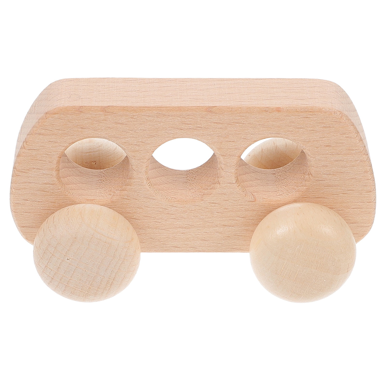 GOOHOCHY Wood Hand Grabbing Toy Hand Push Car Wooden Grip Car Plaything ...