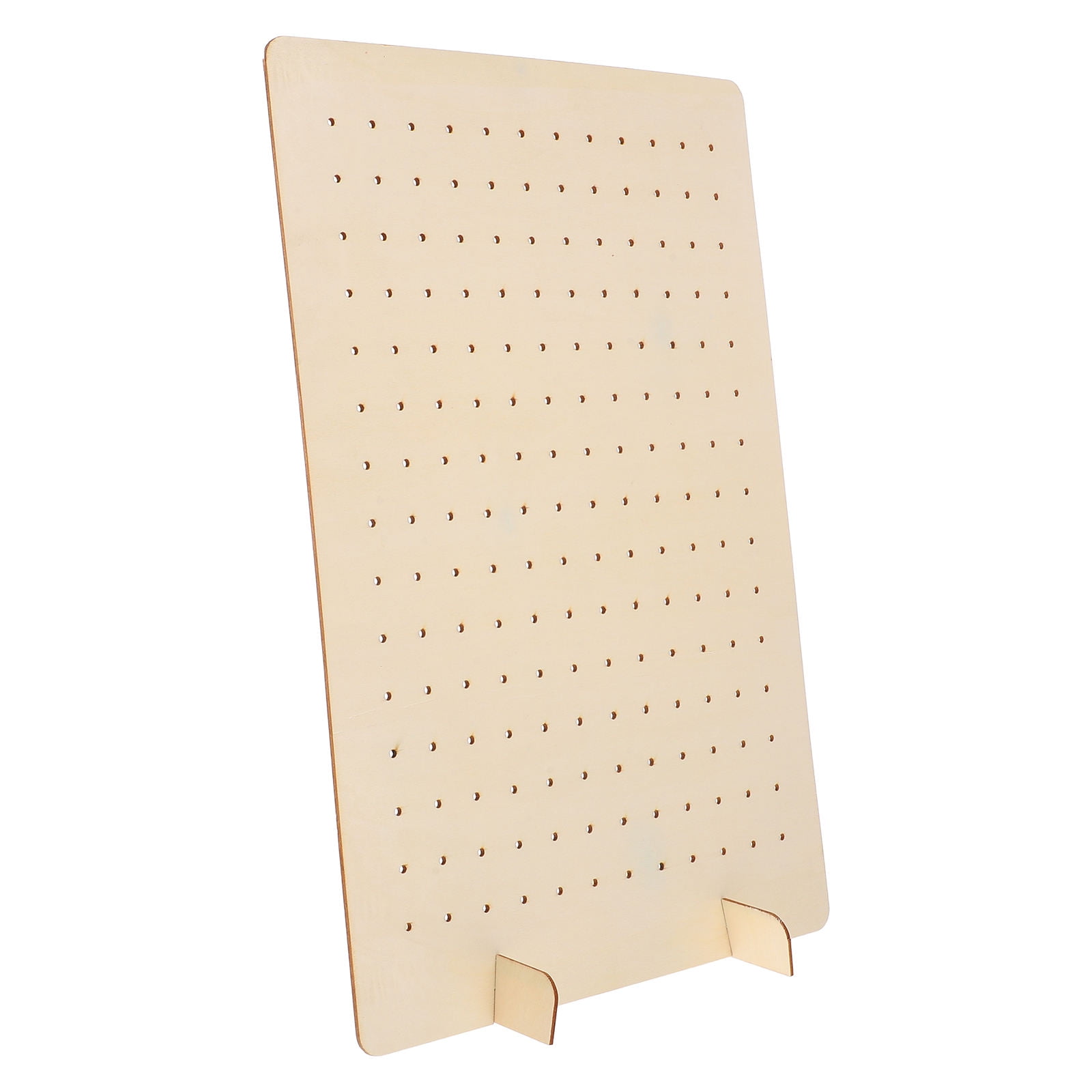 GOOHOCHY Wood Pegboard Display Stand Wooden Peg Board Organizer ...