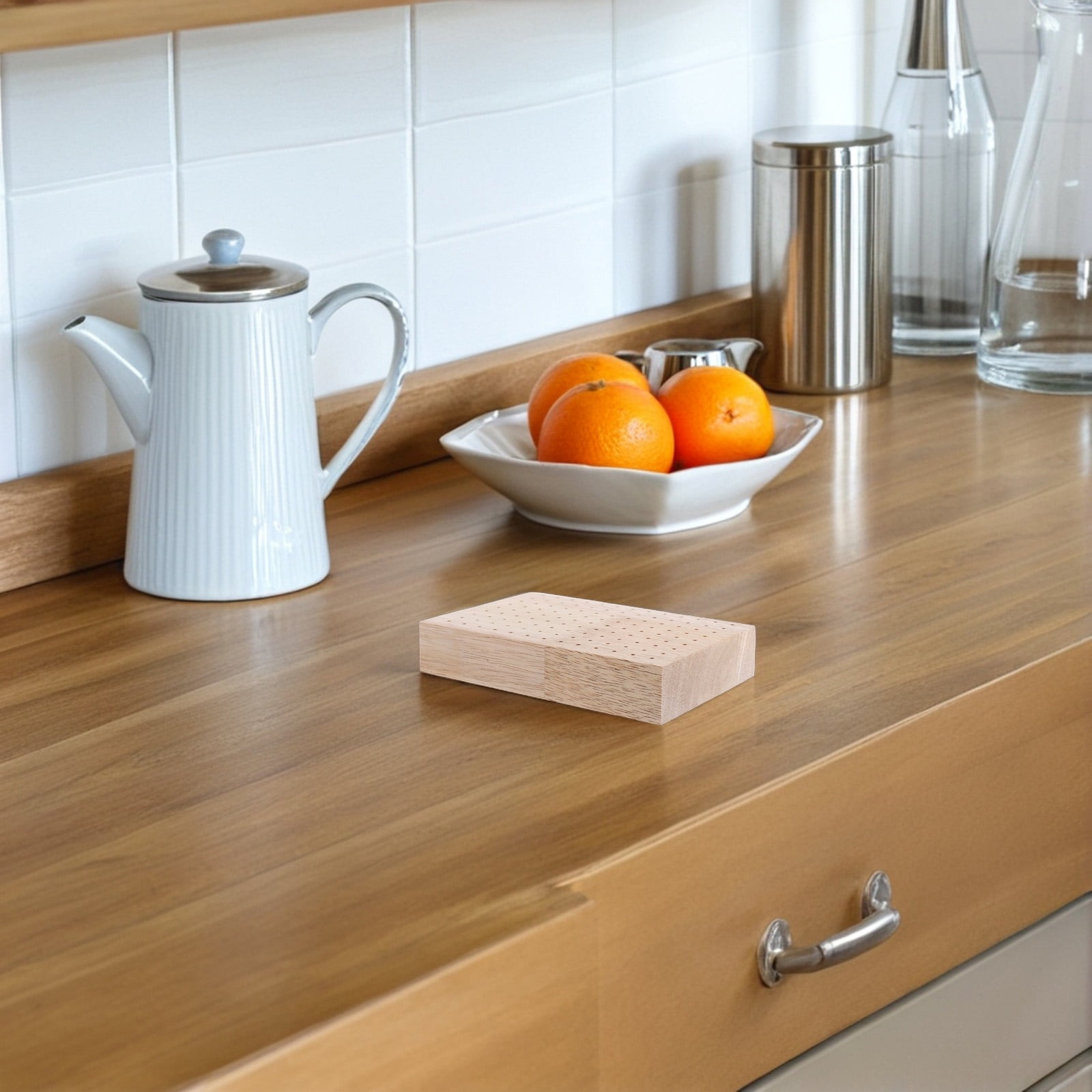 GOOHOCHY Food Display Board Food Skewer Holder Light Yellow 1Pack for ...