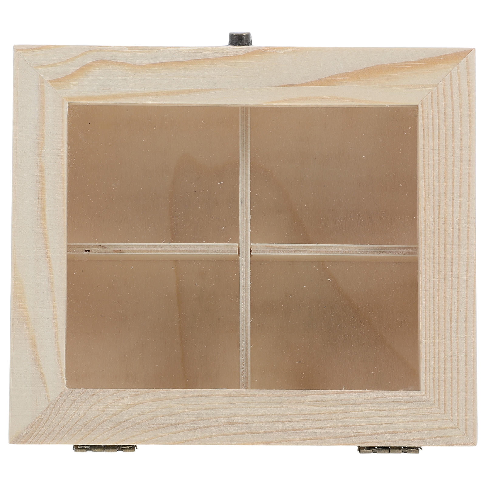 GOOHOCHY Wooden Tea Bag Organizer With Four Compartments – Natural ...