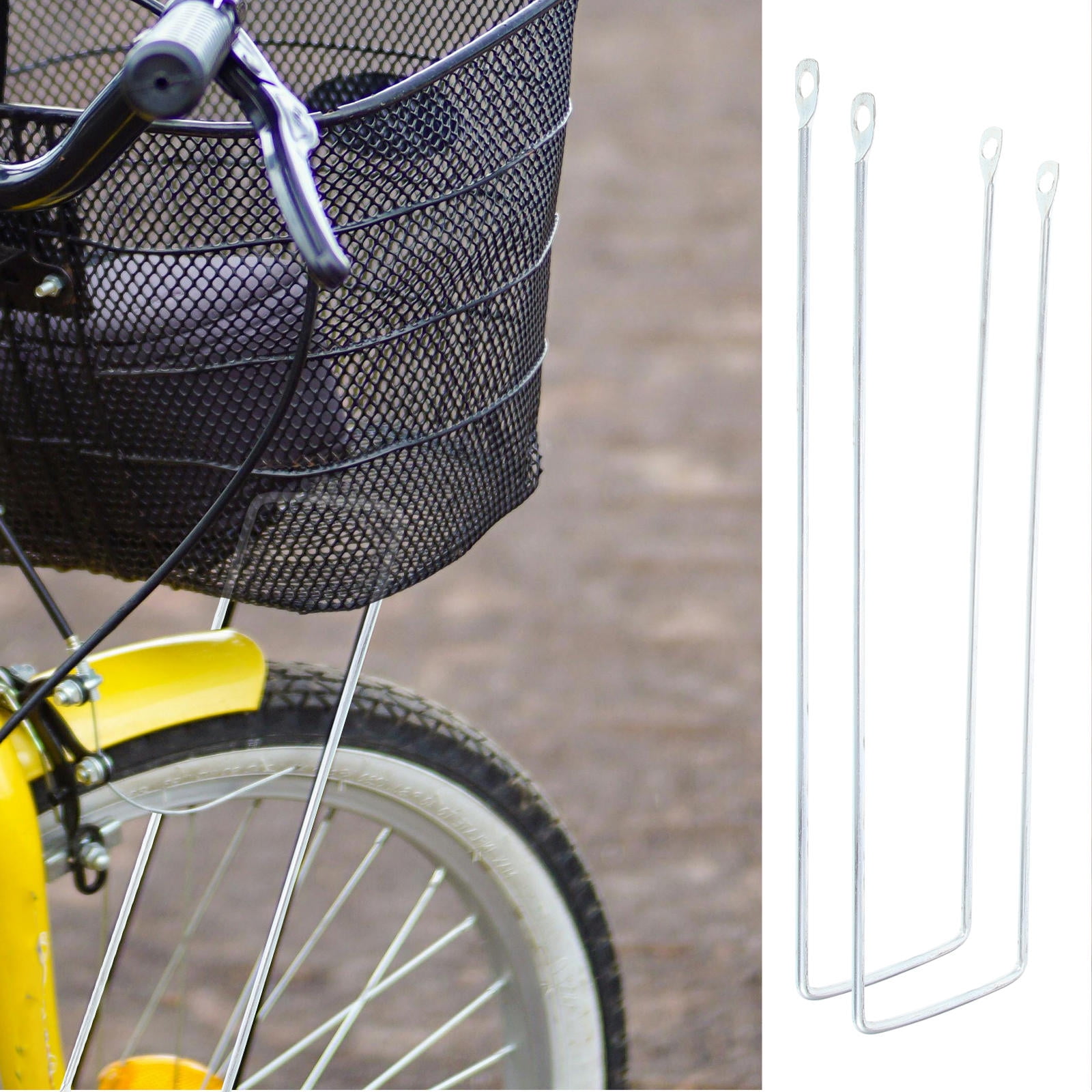 GOOHOCHY Worgeous 4Pcs Bike Front Cargo Rack Outdoor Carrying Basket ...