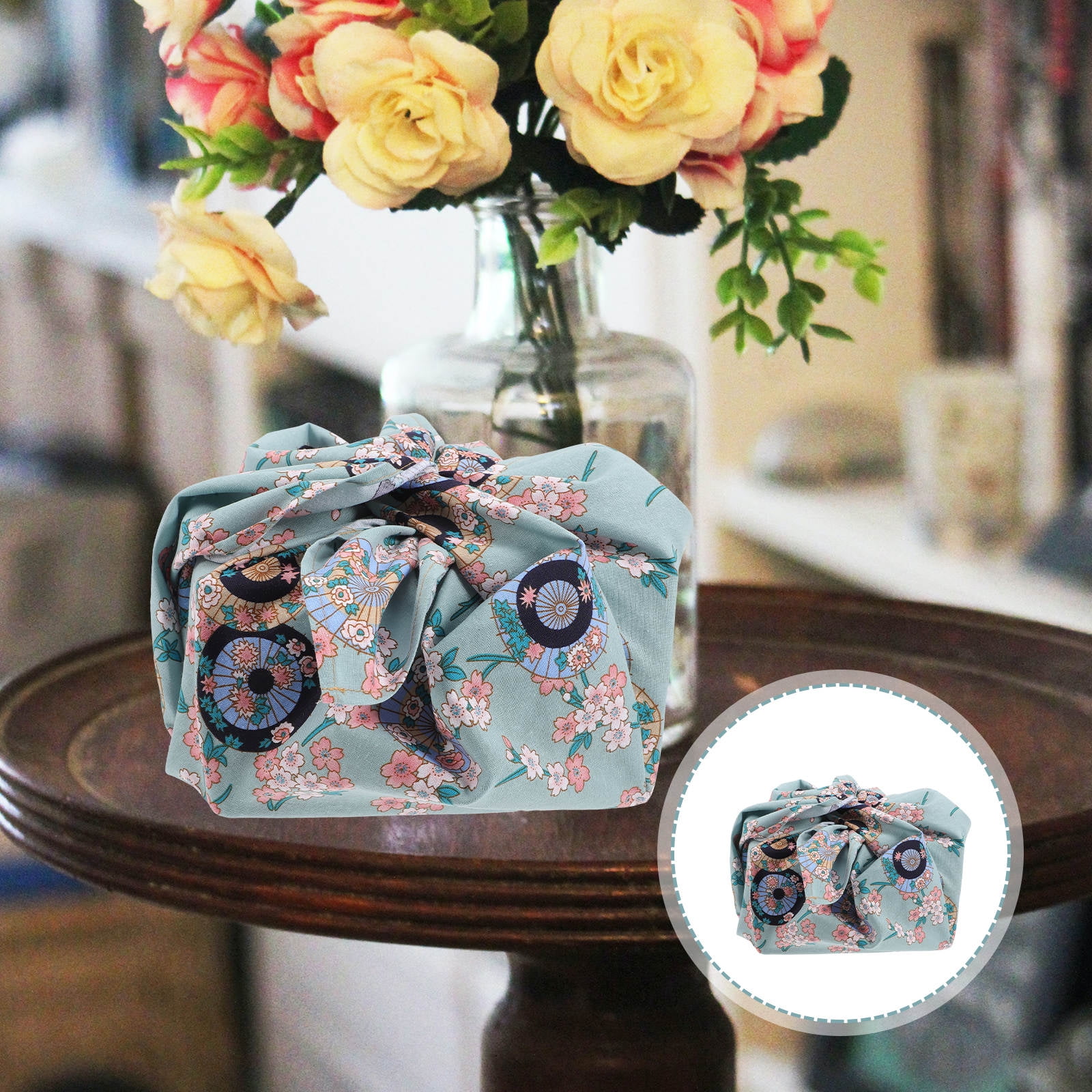 GOOHOCHY Wrap Japanese Bento Wrapping Cloth Gift Box Packing - Walmart.com