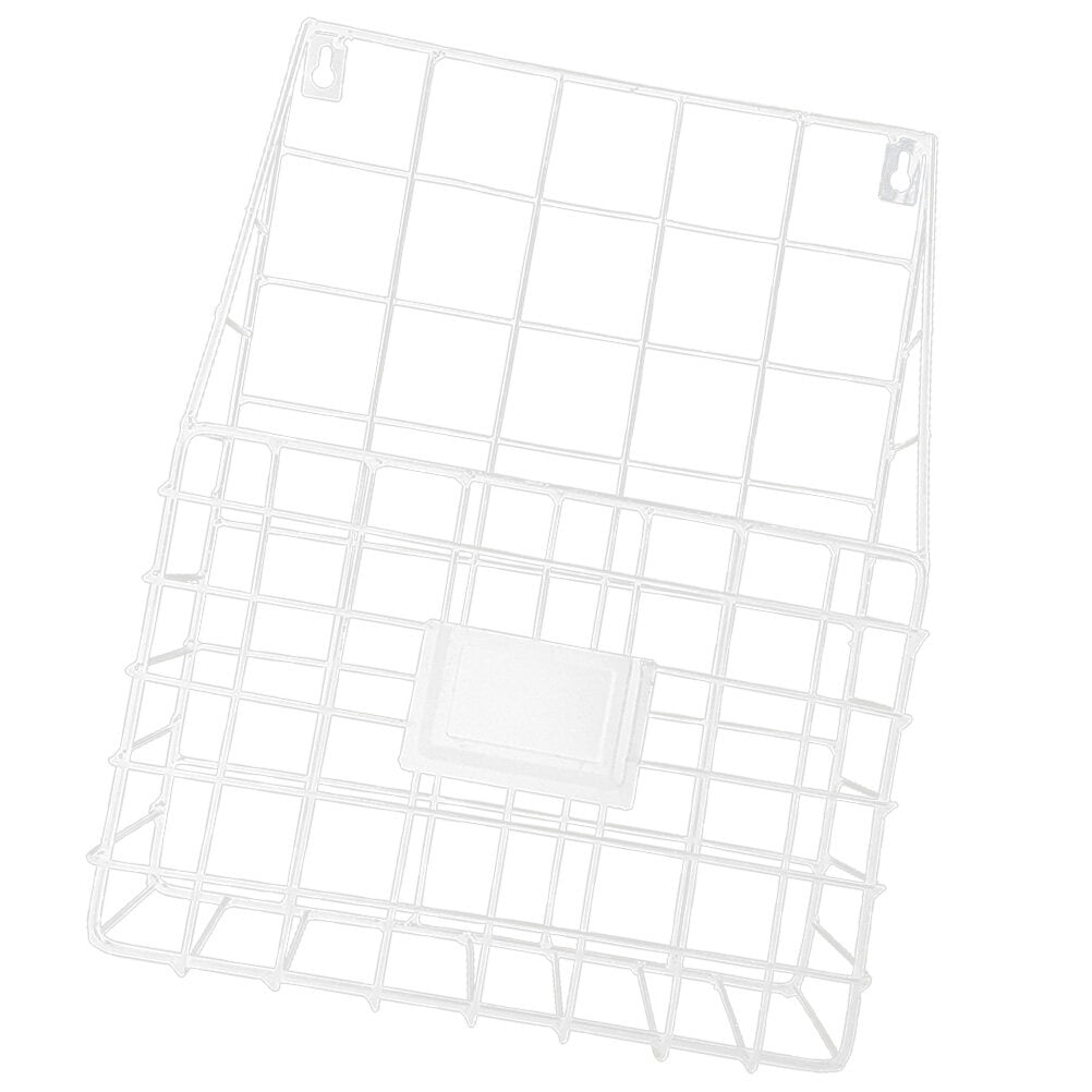 GOOHOCHY Wrought Iron Storage Basket Magazine Hanging Mount Newspaper ...