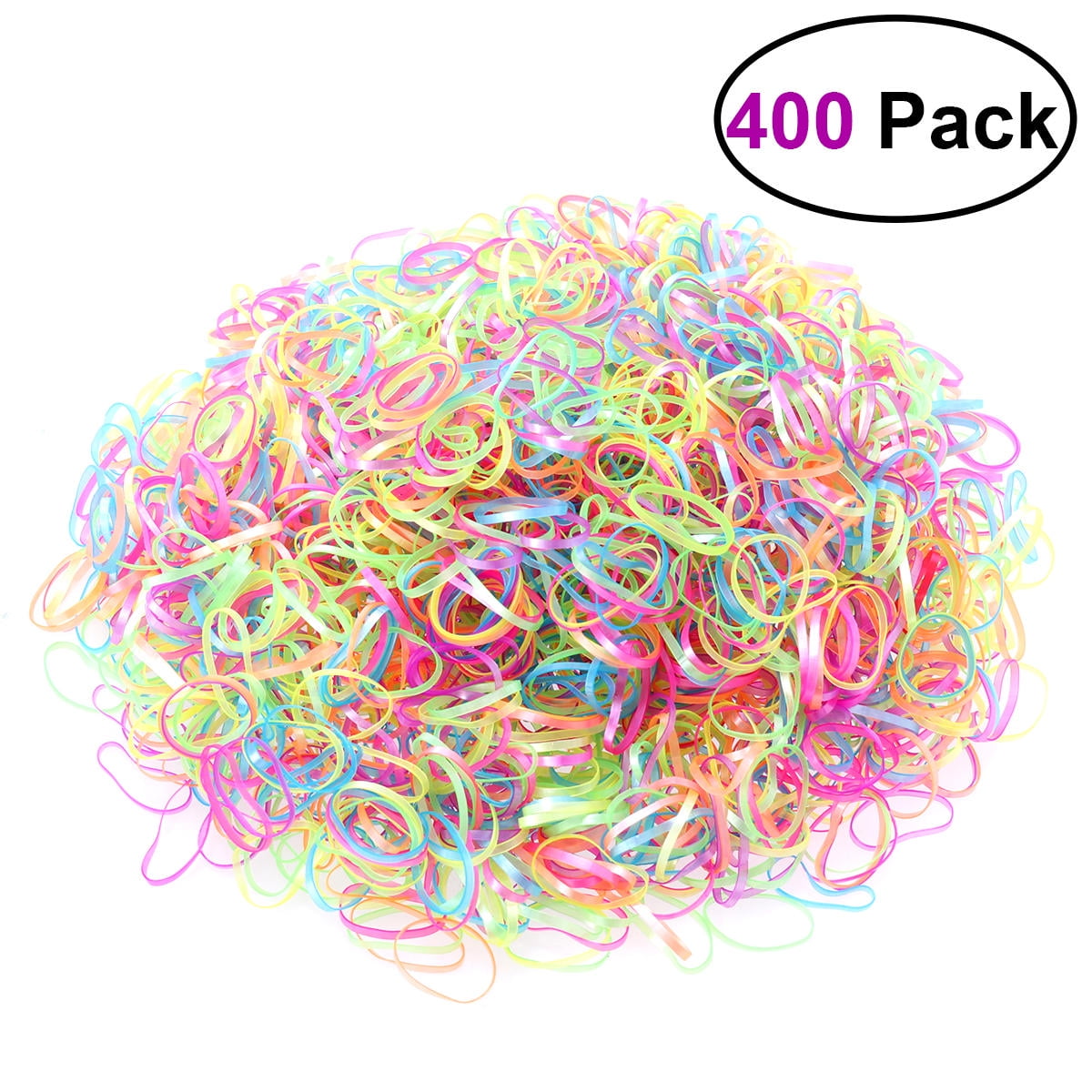 GOOHOCHY YEAHIBABY 2000pcs Disposable Elastic Bands Colorful Hair ...