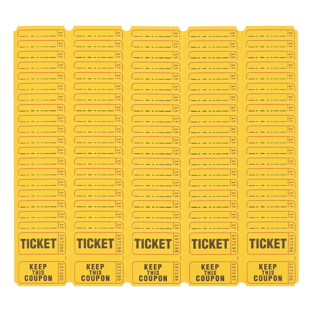 HINTRMENT Carnival Tickets Raffle Ticket Sheets Paper for Events ...