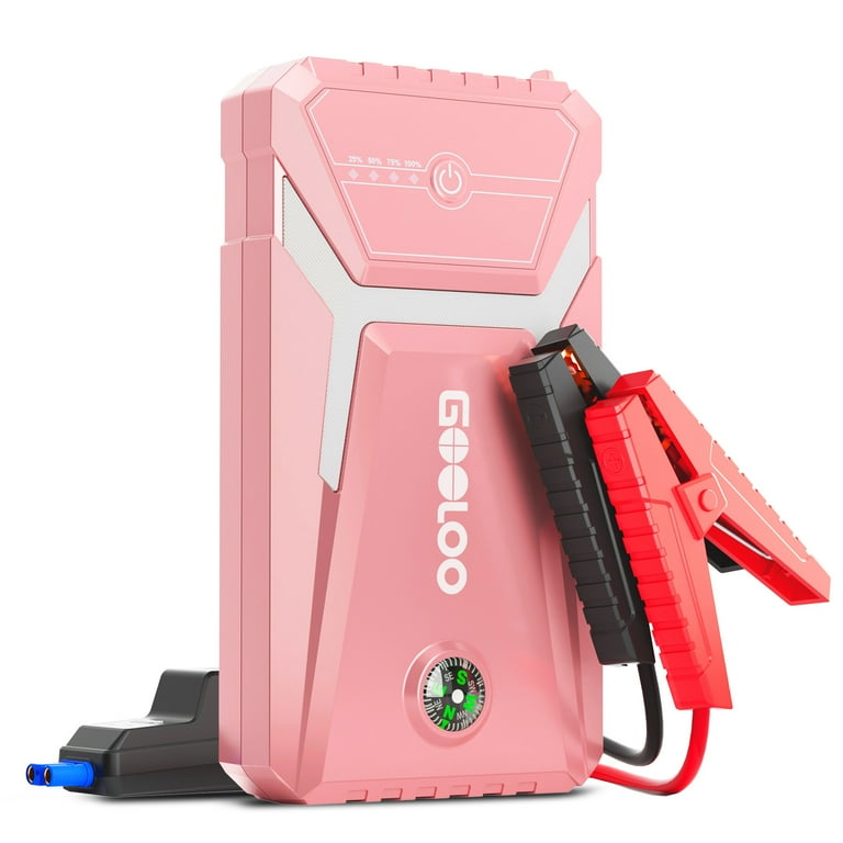 GOOLOO GE1500 Car Jump Starter 1500A Peak 12V Battery Jump Box with Charge Port Up to 6.0L Gas and 4.0L Diesel Engines Portable Battery Booster Pack