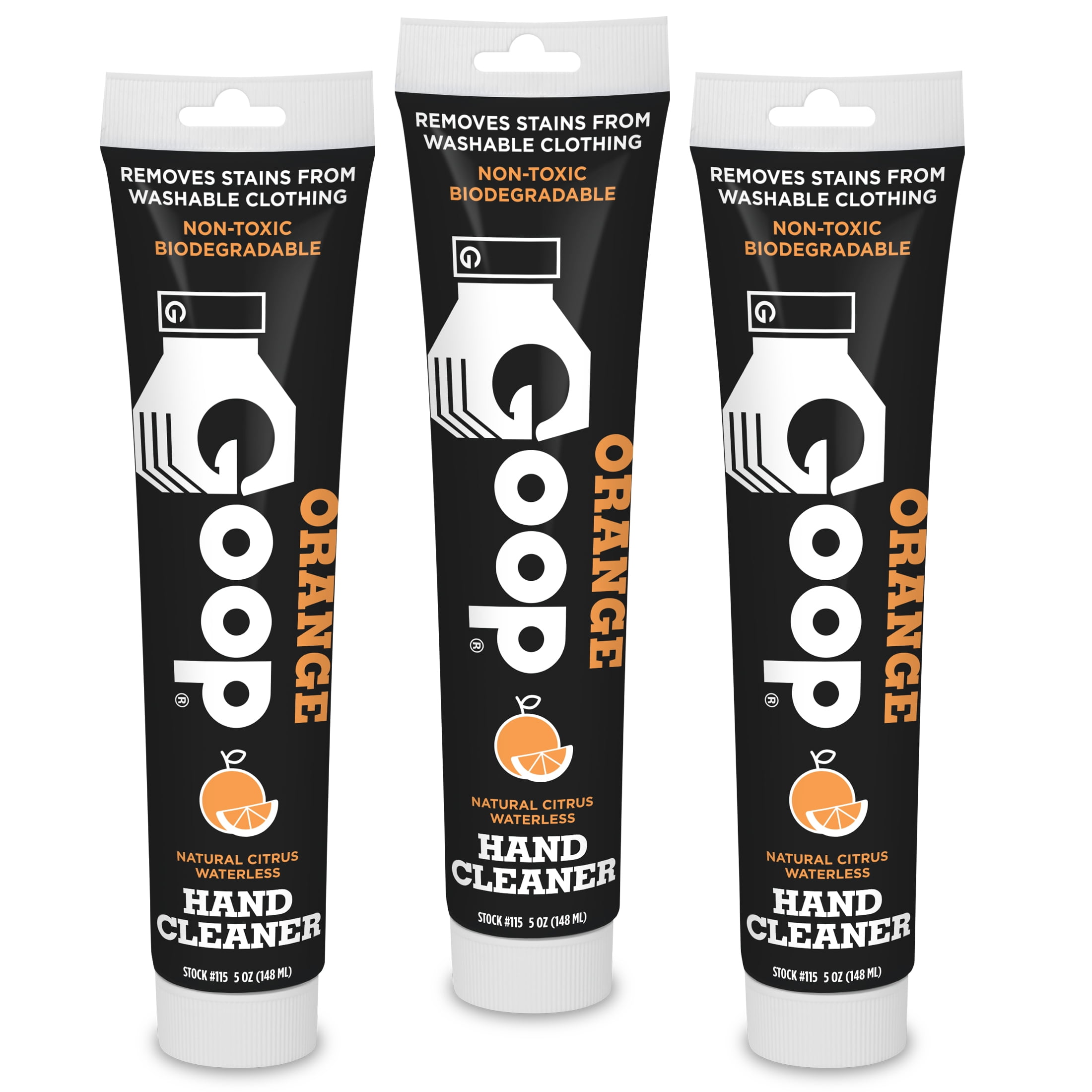GOOP Orange Multi-Purpose Waterless Hand Cleaner and Stain Remover - 5 ...