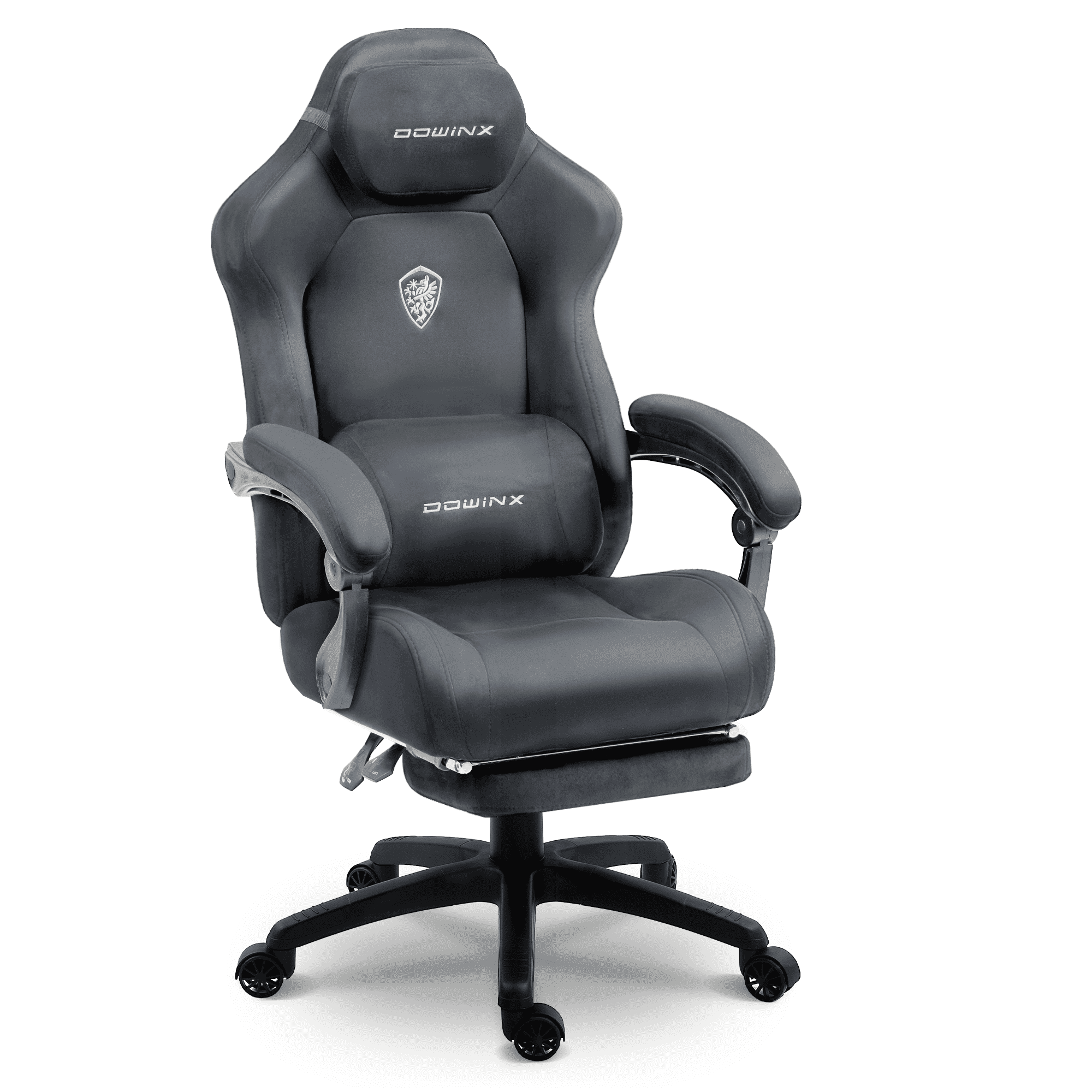 GOOSEA Big and Tall Gaming Chair with Footrest and Suede Fabric, Office ...