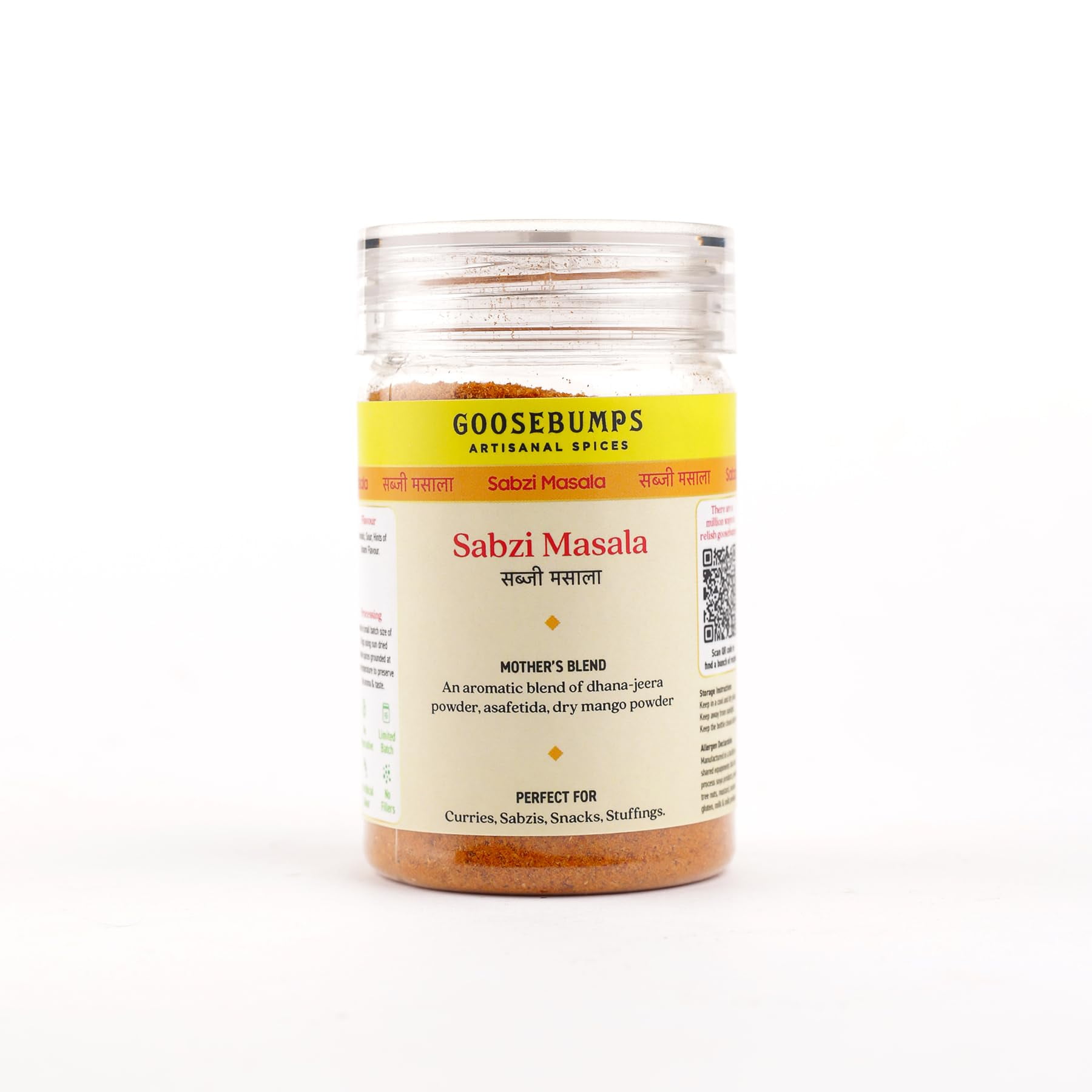 GOOSEBUMPS Homemade Sabzi Masala SAF21 | Made with 10 Aromatic Spices ...