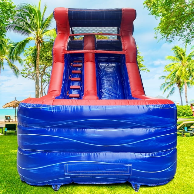 GOOSH 14' x 21' Commercial Grade Water Slide without Blower, Inflatable ...