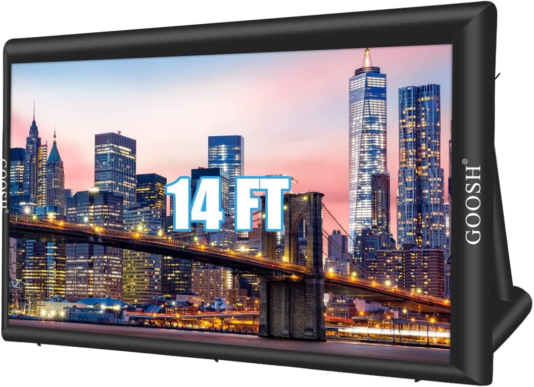 GOOSH 14FT Large Inflatable Projection Screen with 350W Blower for ...