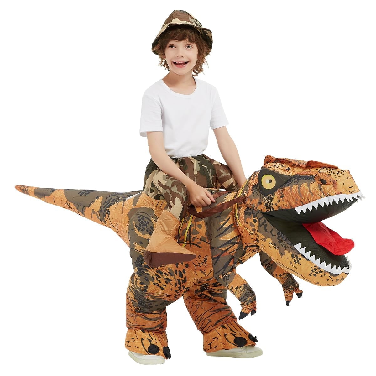 GOOSH 48 inch Kids Inflatable Dinosaur Costume, Blow Up Dinosaur ...