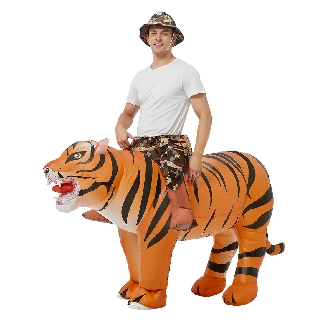 GOOSH 72 Inch Inflatable Unisex Tiger Costume - Waterproof Polyester ...